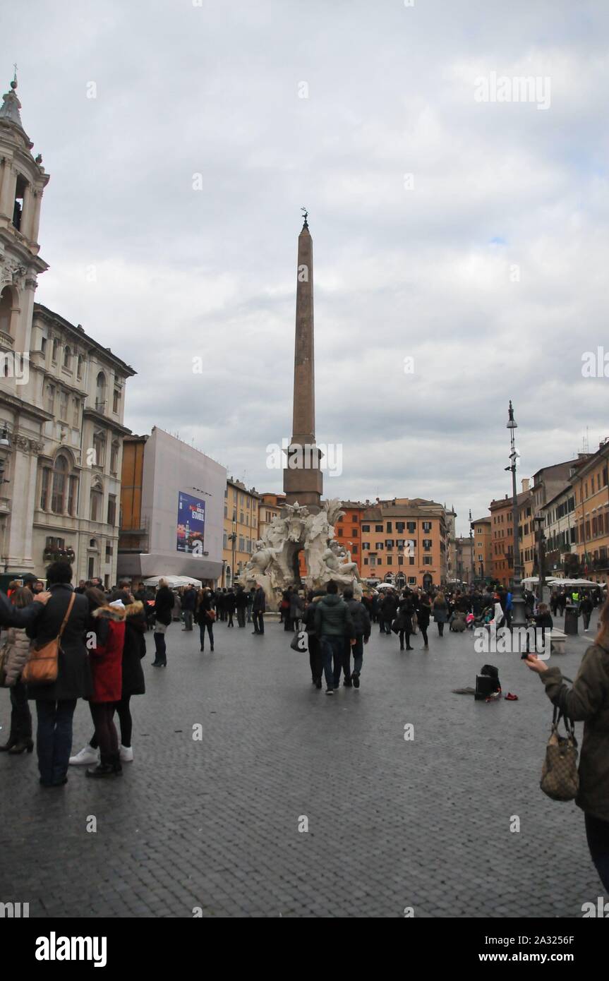 The Navona square in Rome Stock Photo - Alamy