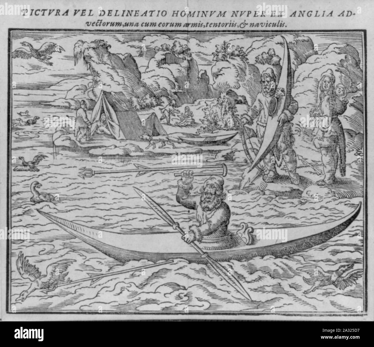 Eskimo in Kayak Stock Photo - Alamy