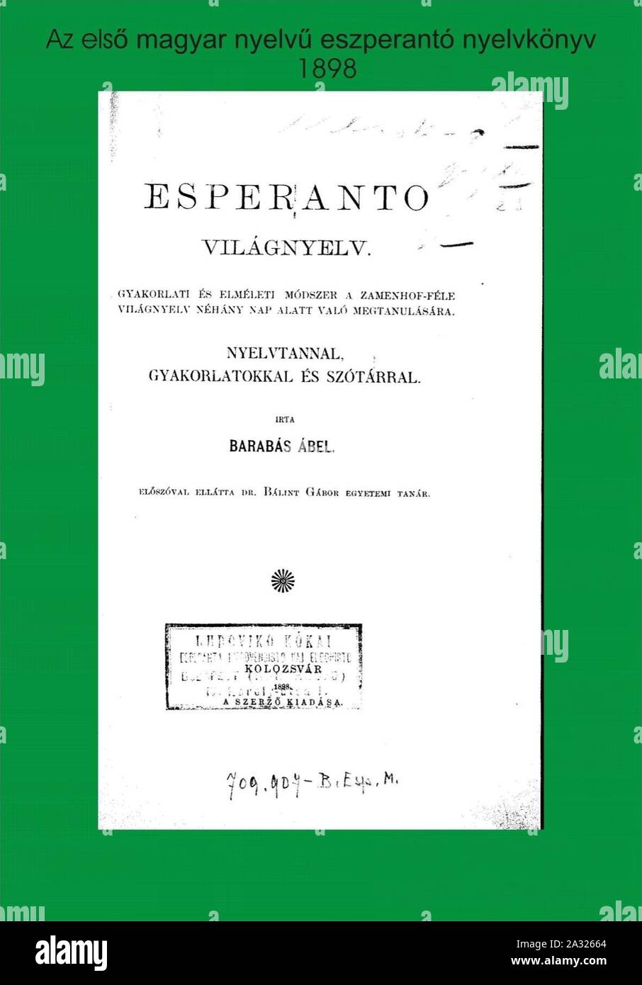 Esperanto grammar book 1898 Stock Photo - Alamy
