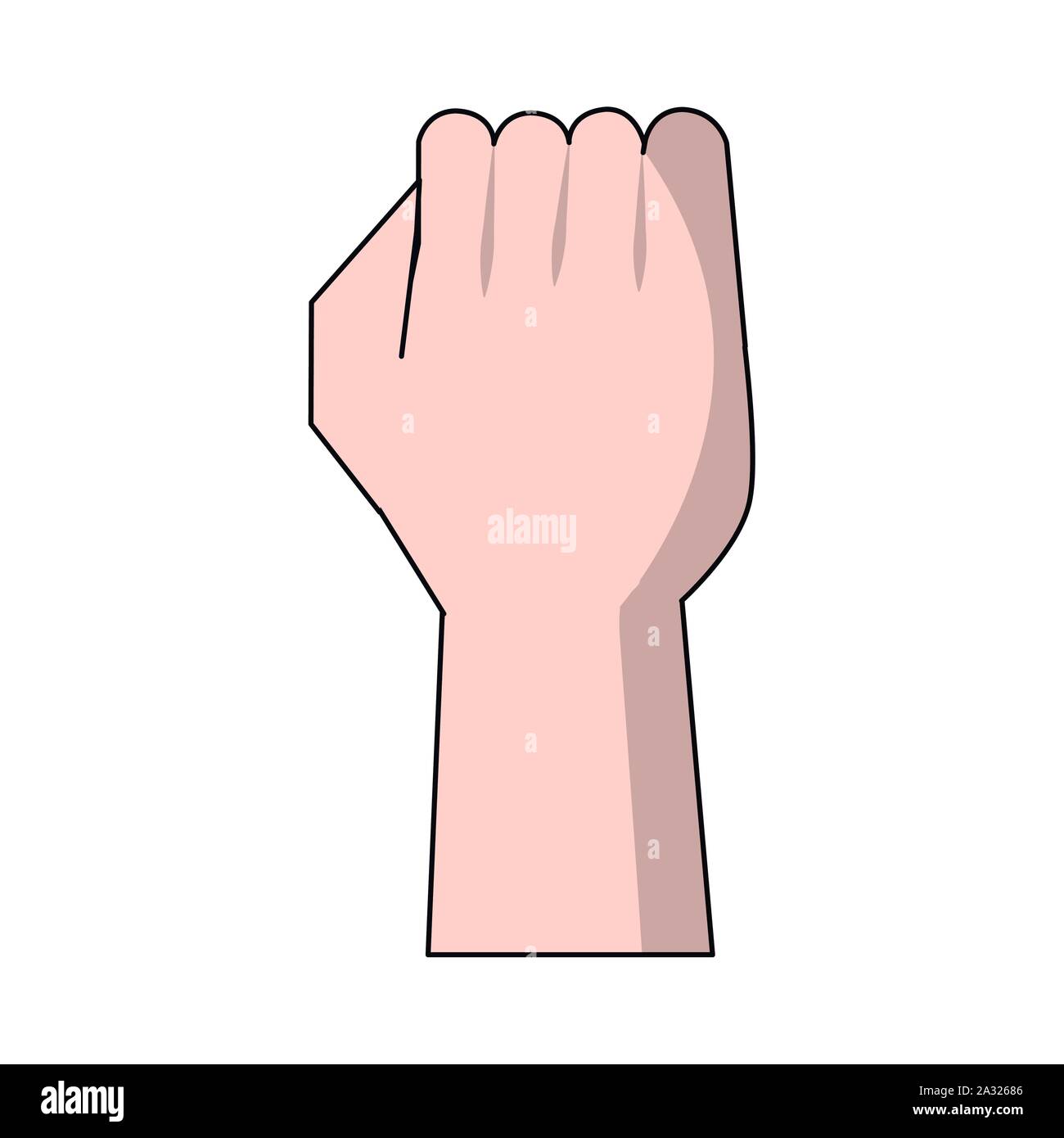 Closed palm Stock Vector Images - Alamy