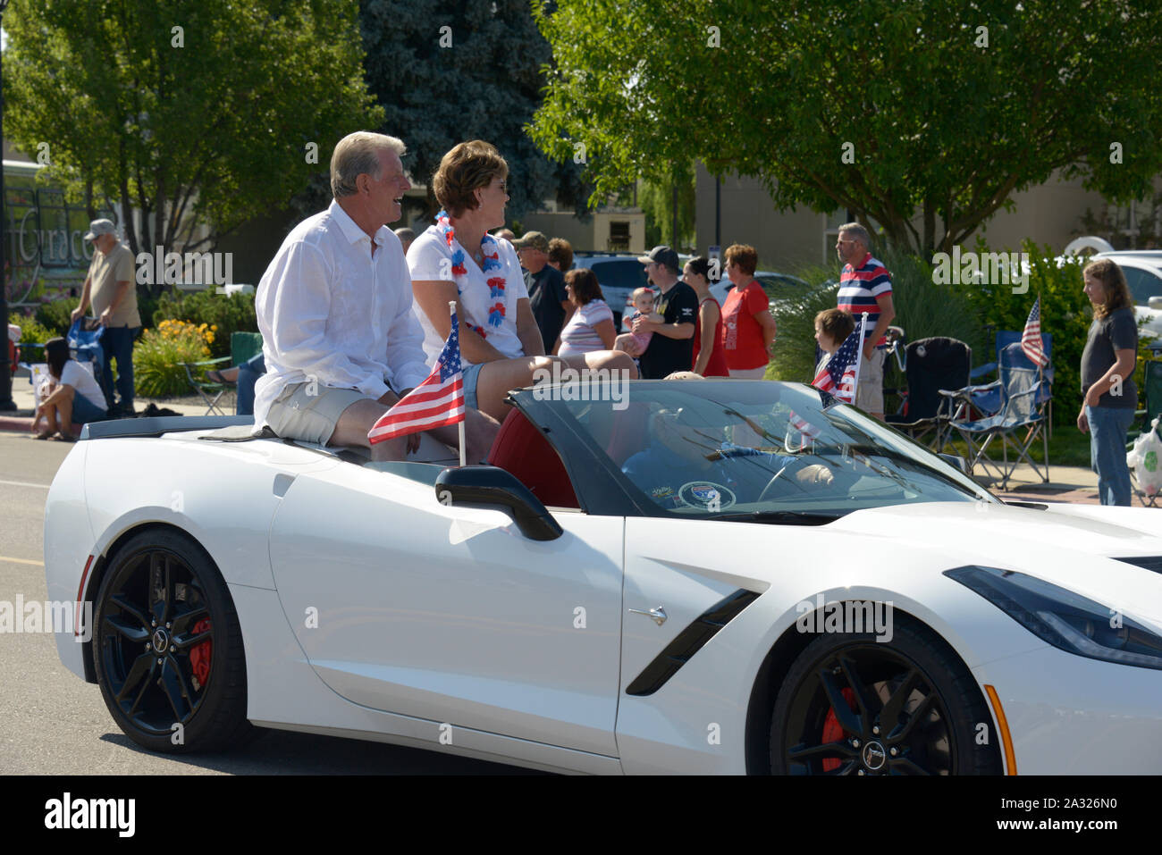 Governor Otter, Lori Otter, American flags, July 4, Independence Day ...