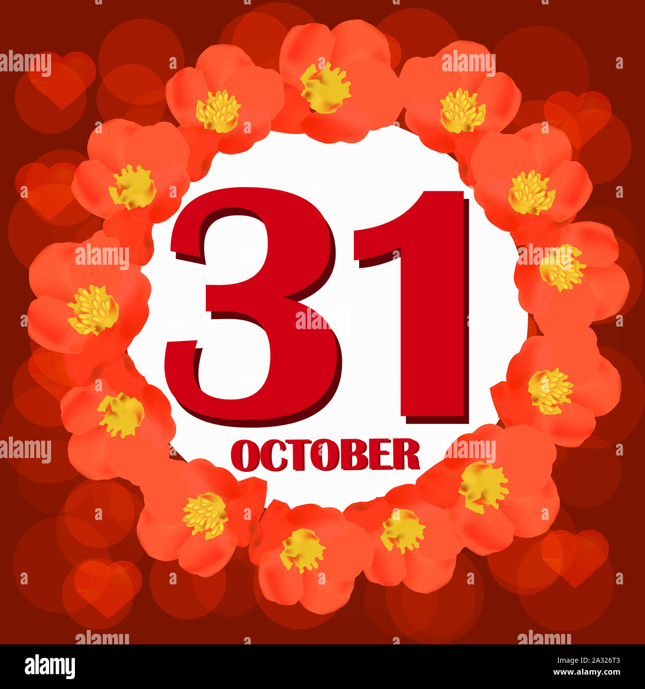 October 31 icon. For planning important day. Banner for holidays and ...