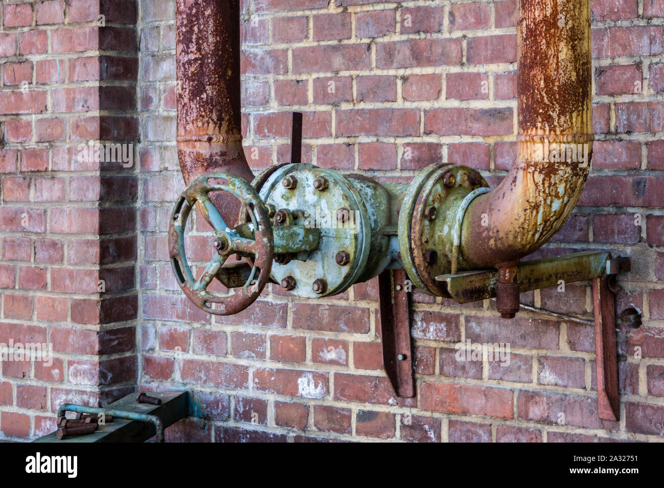 Old valve with tubes Stock Photo - Alamy
