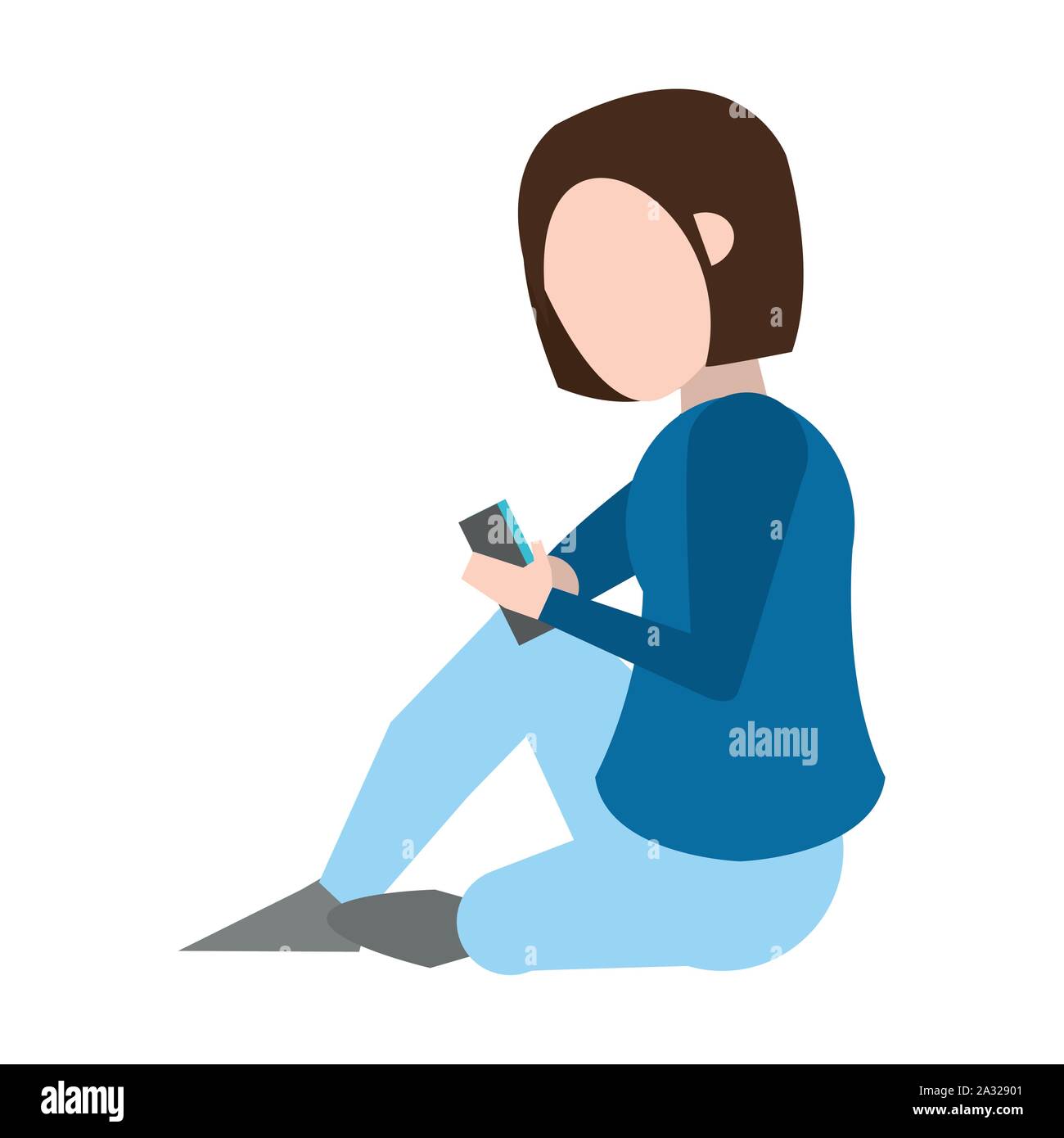 avatar woman and technology design Stock Vector Image & Art - Alamy
