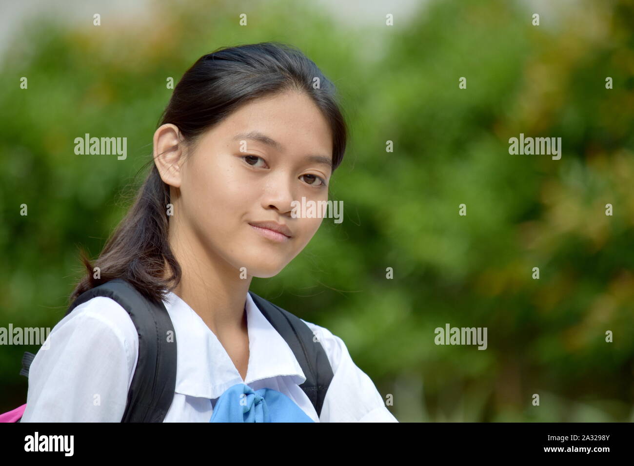 An A Minority Girl Student Portrait Stock Photo - Alamy