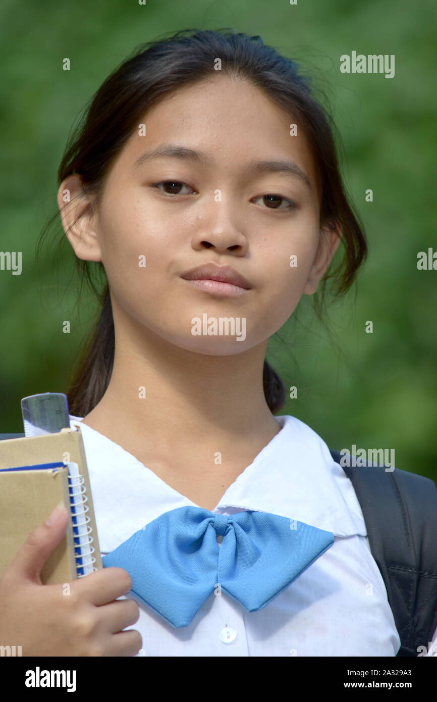 An A Serious Beautiful Asian Person Stock Photo - Alamy