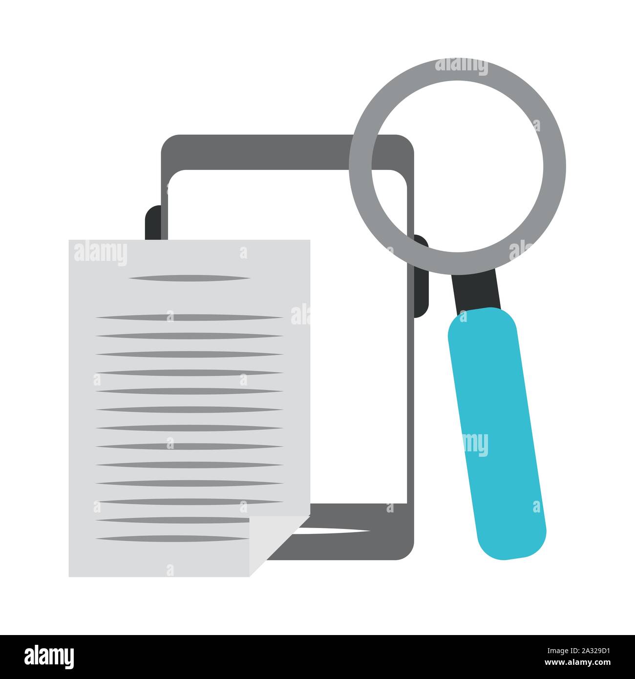 Ebook reader smartphone illustration Cut Out Stock Images & Pictures ...