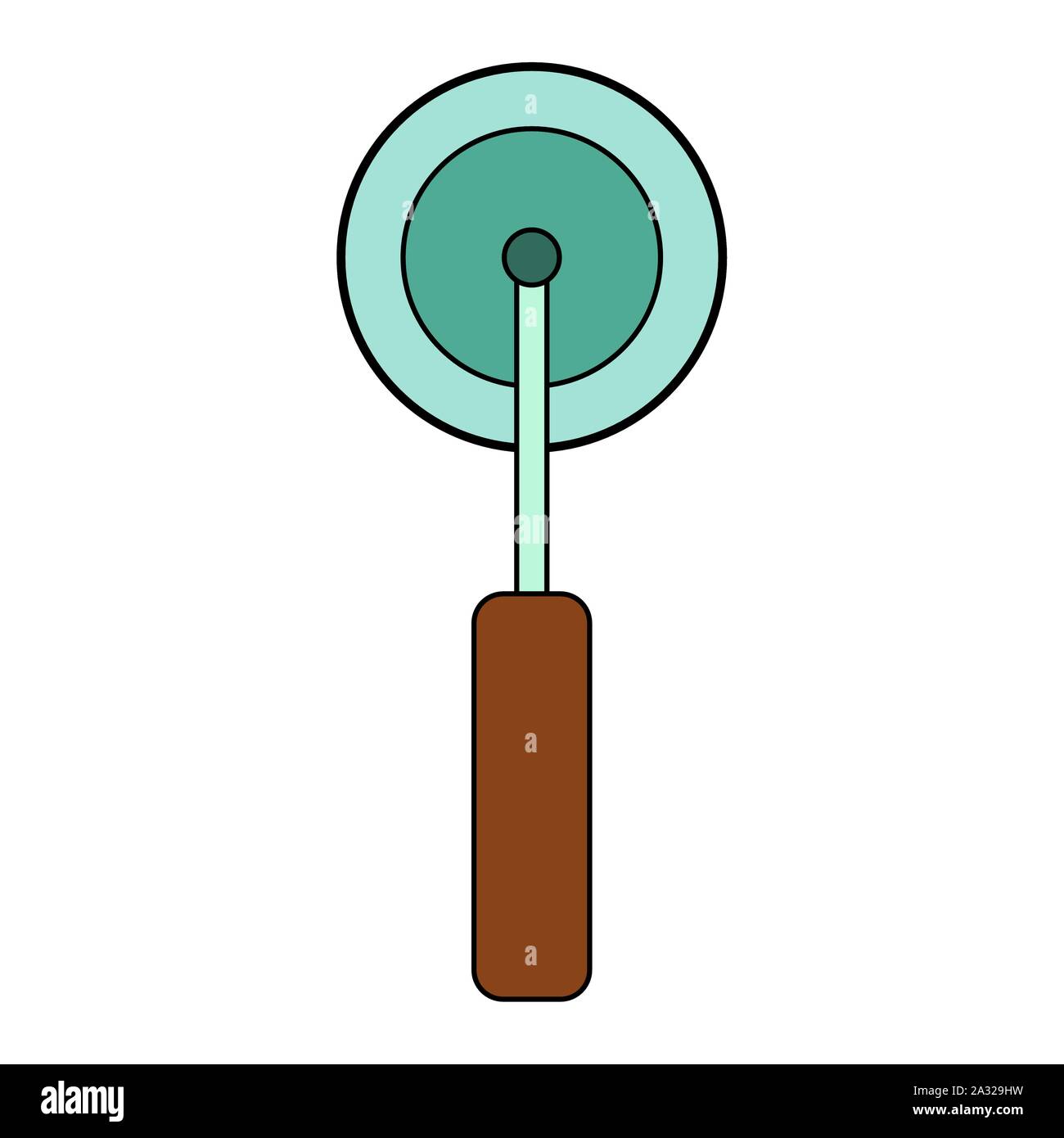 Pizza cutter Stock Vector Images - Alamy