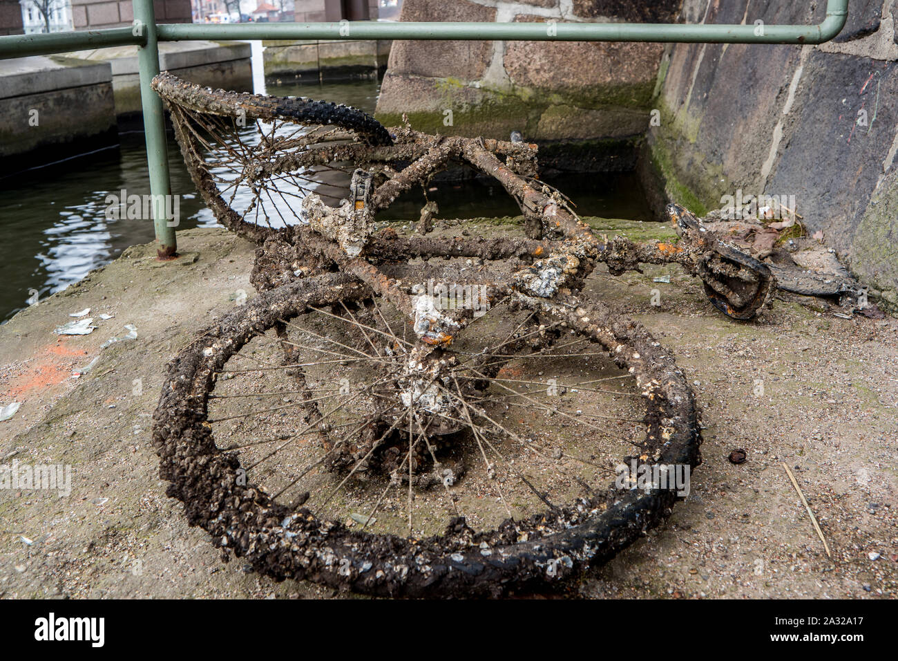 Old bike rusted Stock Photo - Alamy