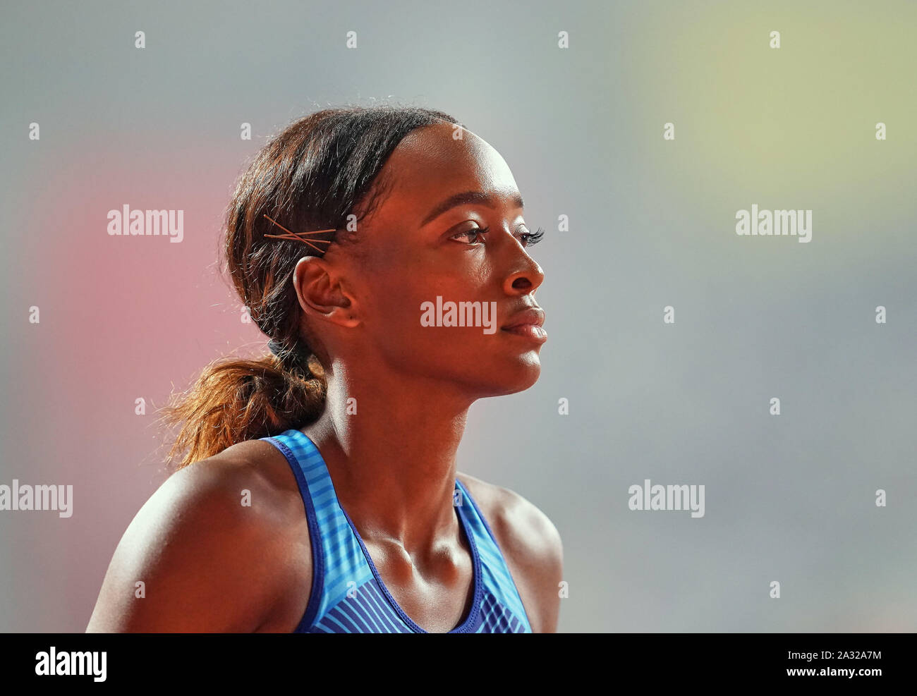 Doha, Qatar. 4th Oct, 2019. Dalilah Muhammad of United States in the ...