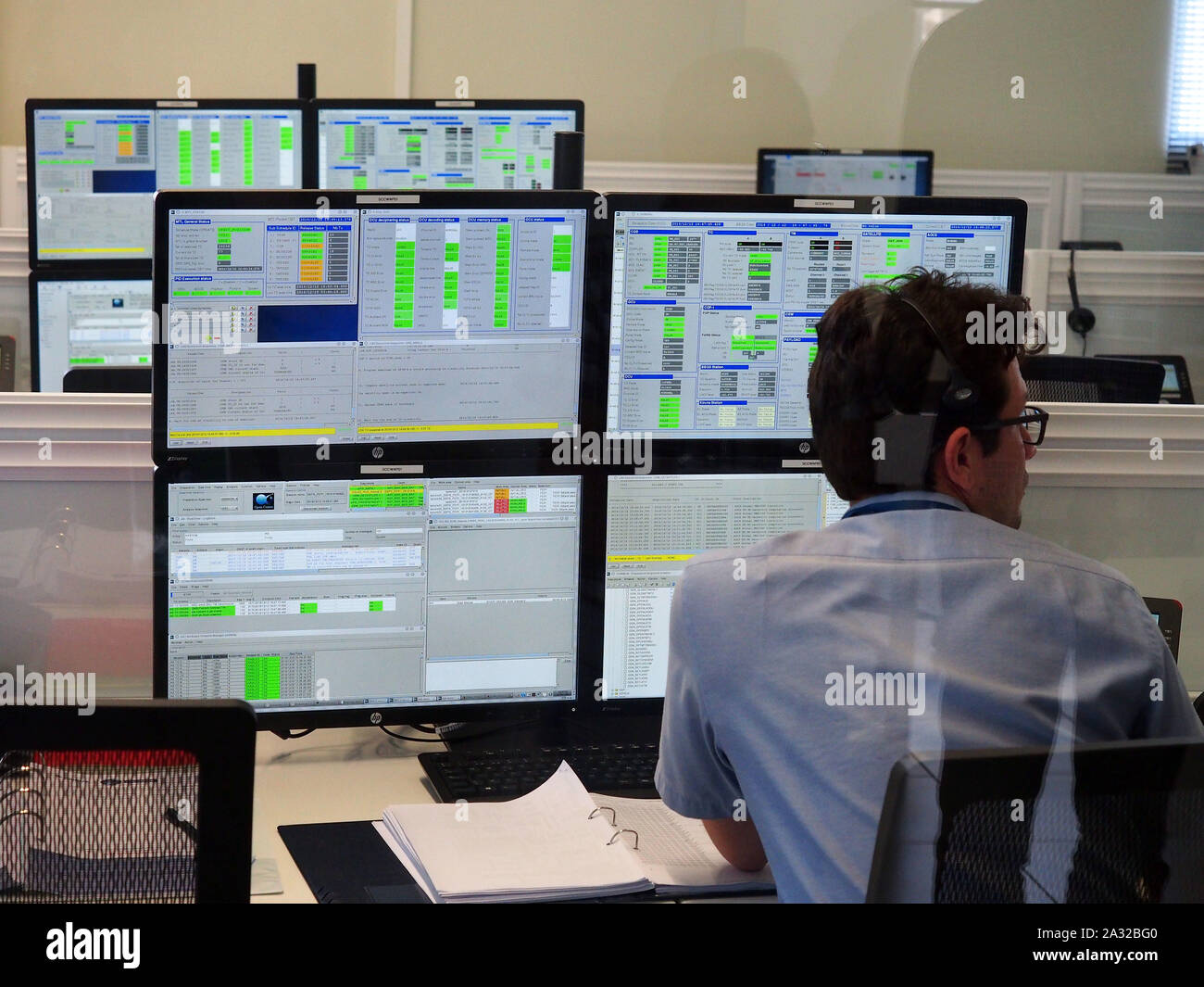 Control room of the PeruSAT-1, the first optical sub-metric satellite ...
