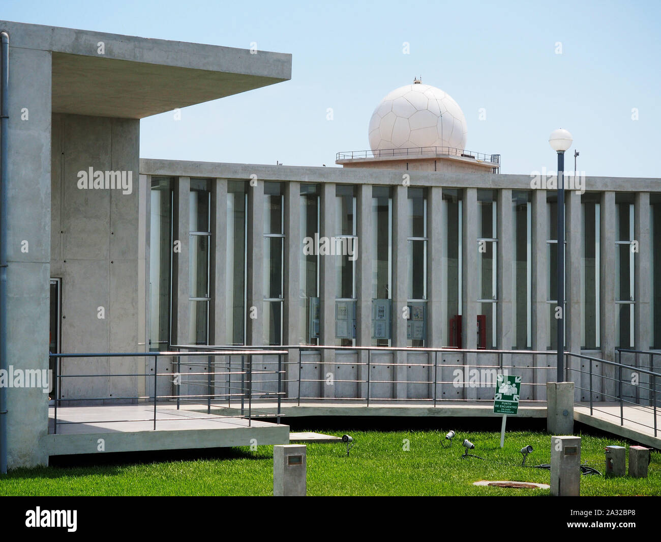 Antenna dome of the PeruSAT-1, the first optical sub-metric satellite ...
