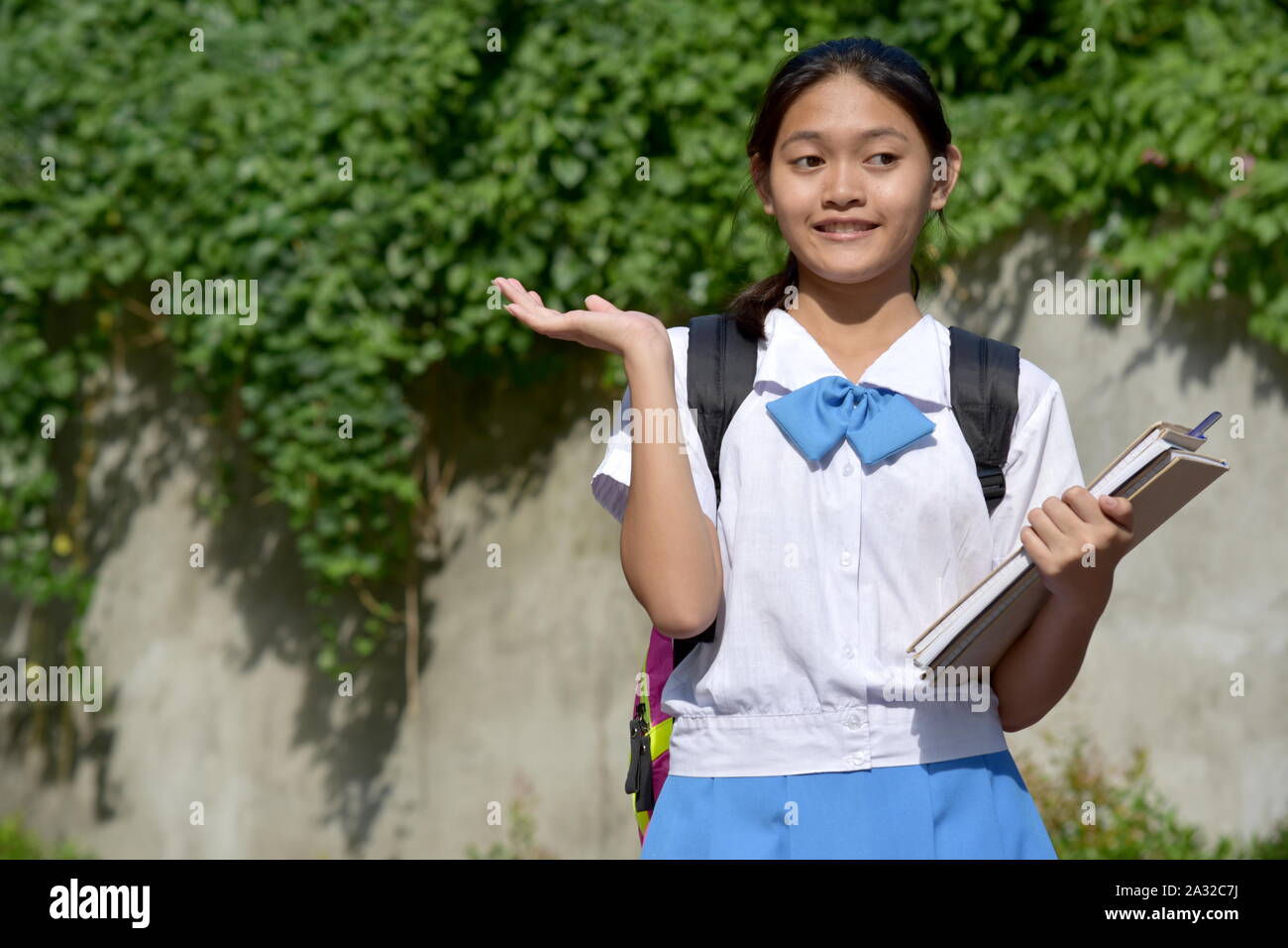 An An Indecisive School Girl Stock Photo - Alamy