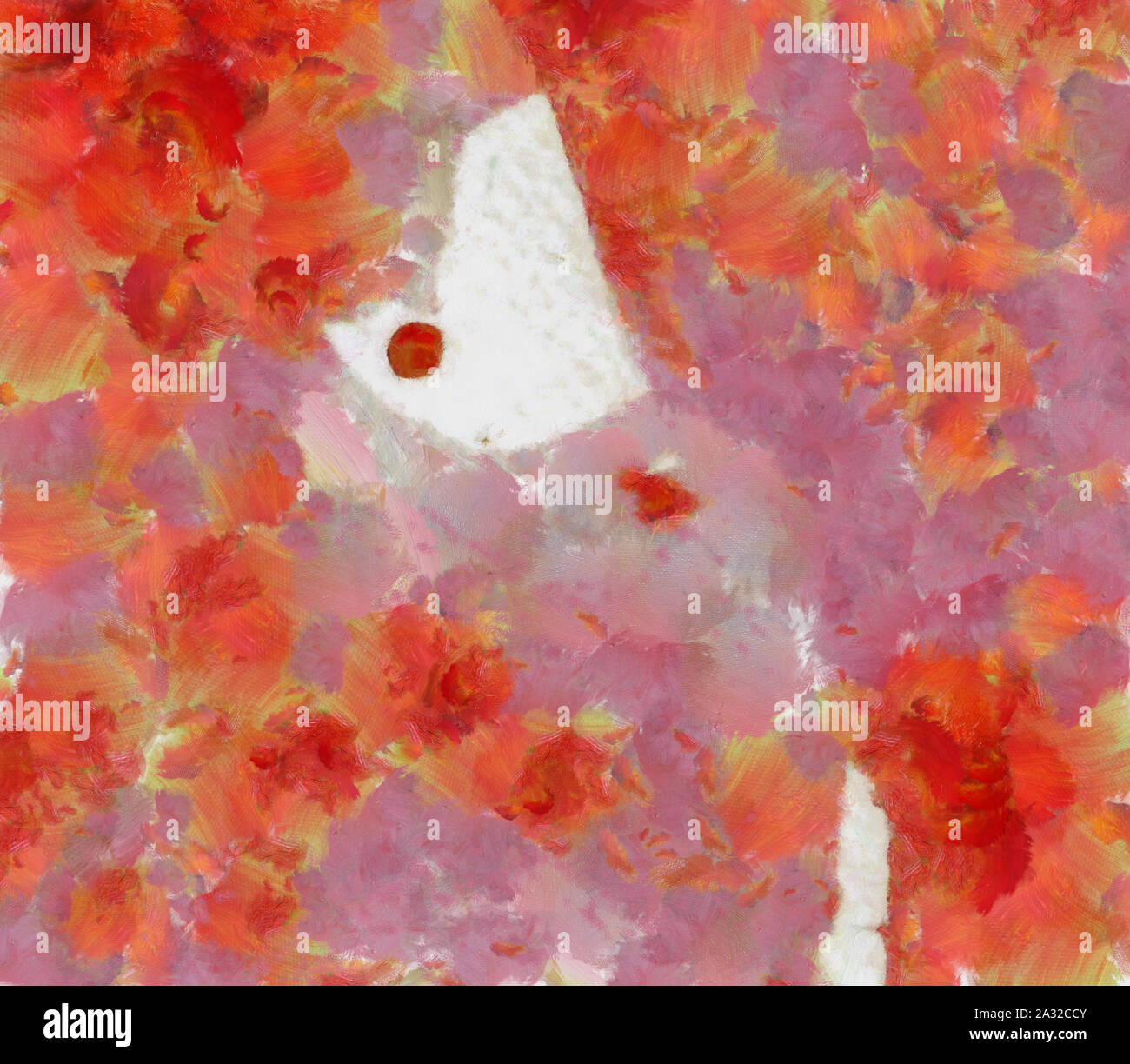 Original abstract painting at canvas. Mixed media pattern. Hand drawn ...