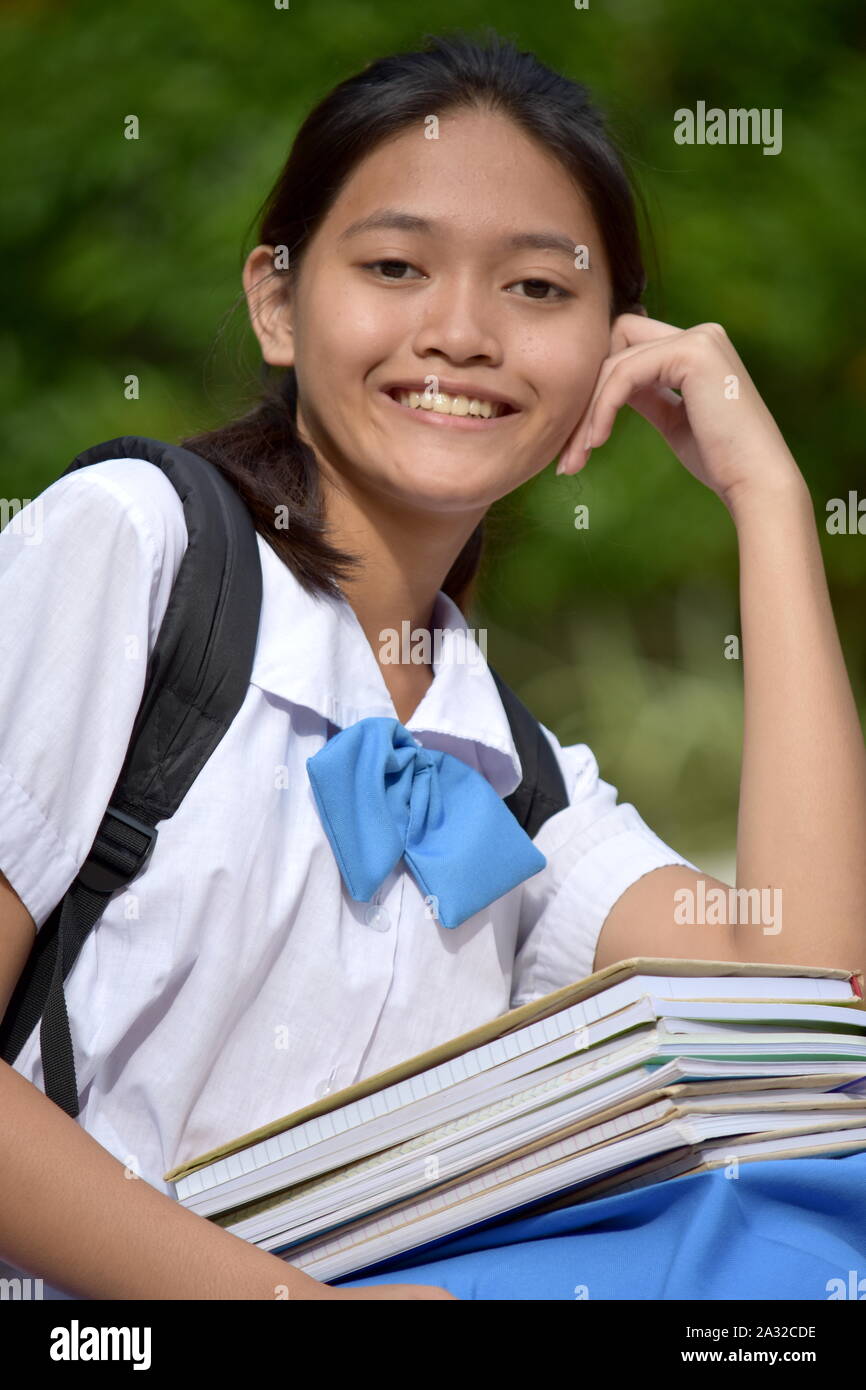 An A Pretty Girl Student Portrait Stock Photo - Alamy
