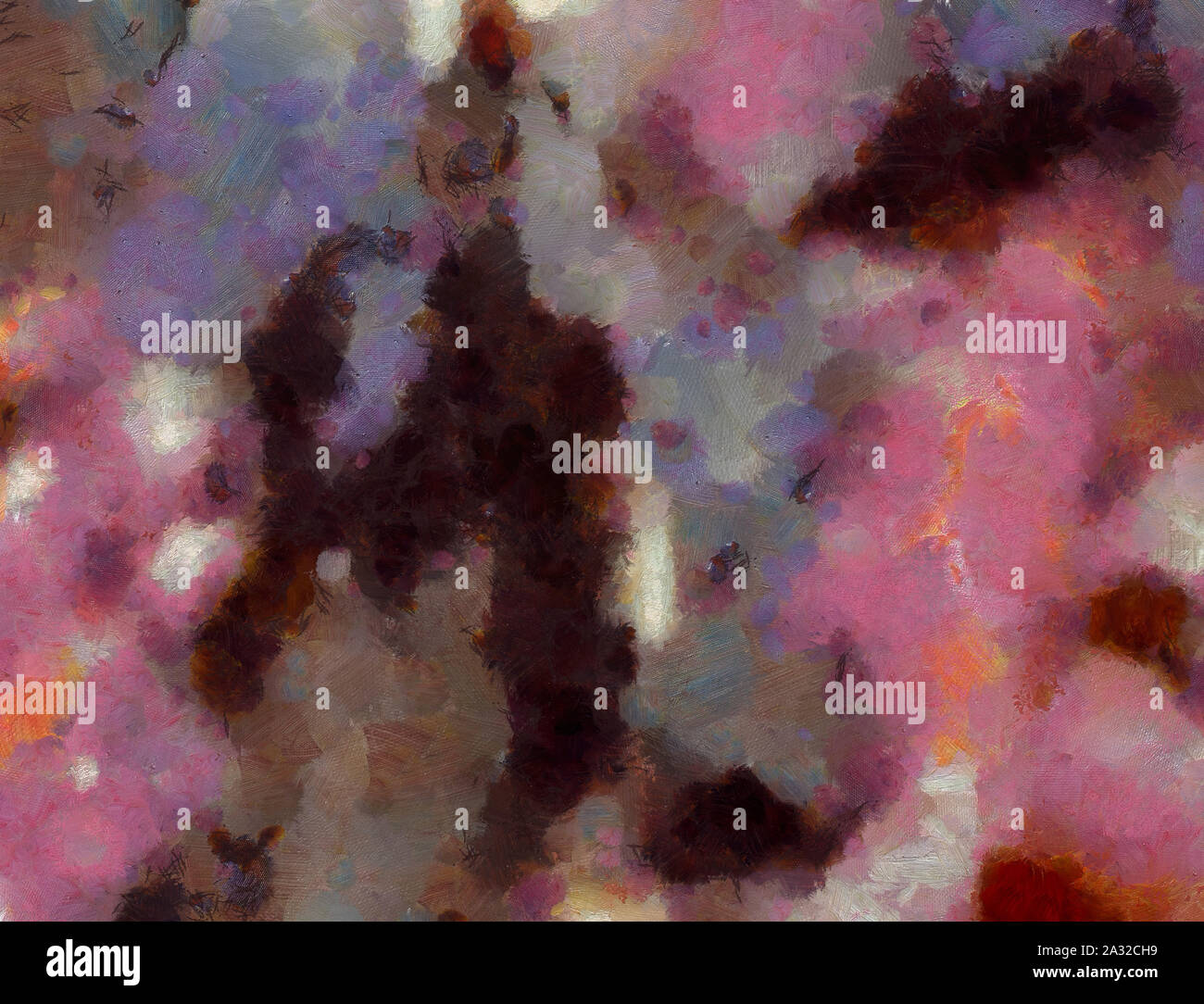 Original abstract painting at canvas. Mixed media pattern. Hand drawn ...