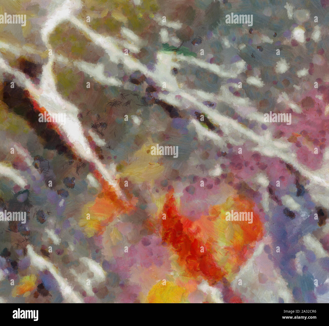 Original abstract painting at canvas. Mixed media pattern. Hand drawn ...