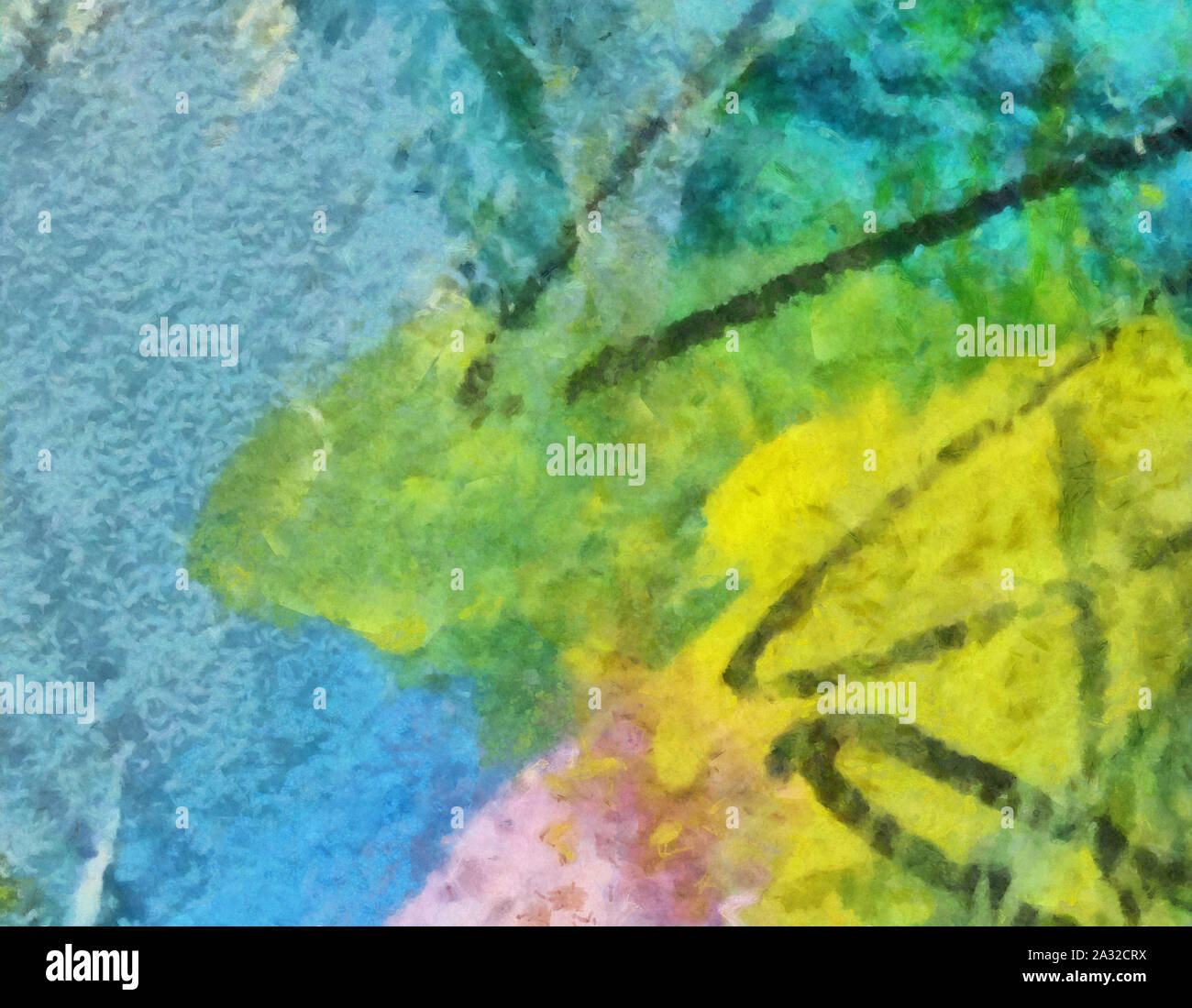 Original abstract painting at canvas. Mixed media pattern. Hand drawn ...