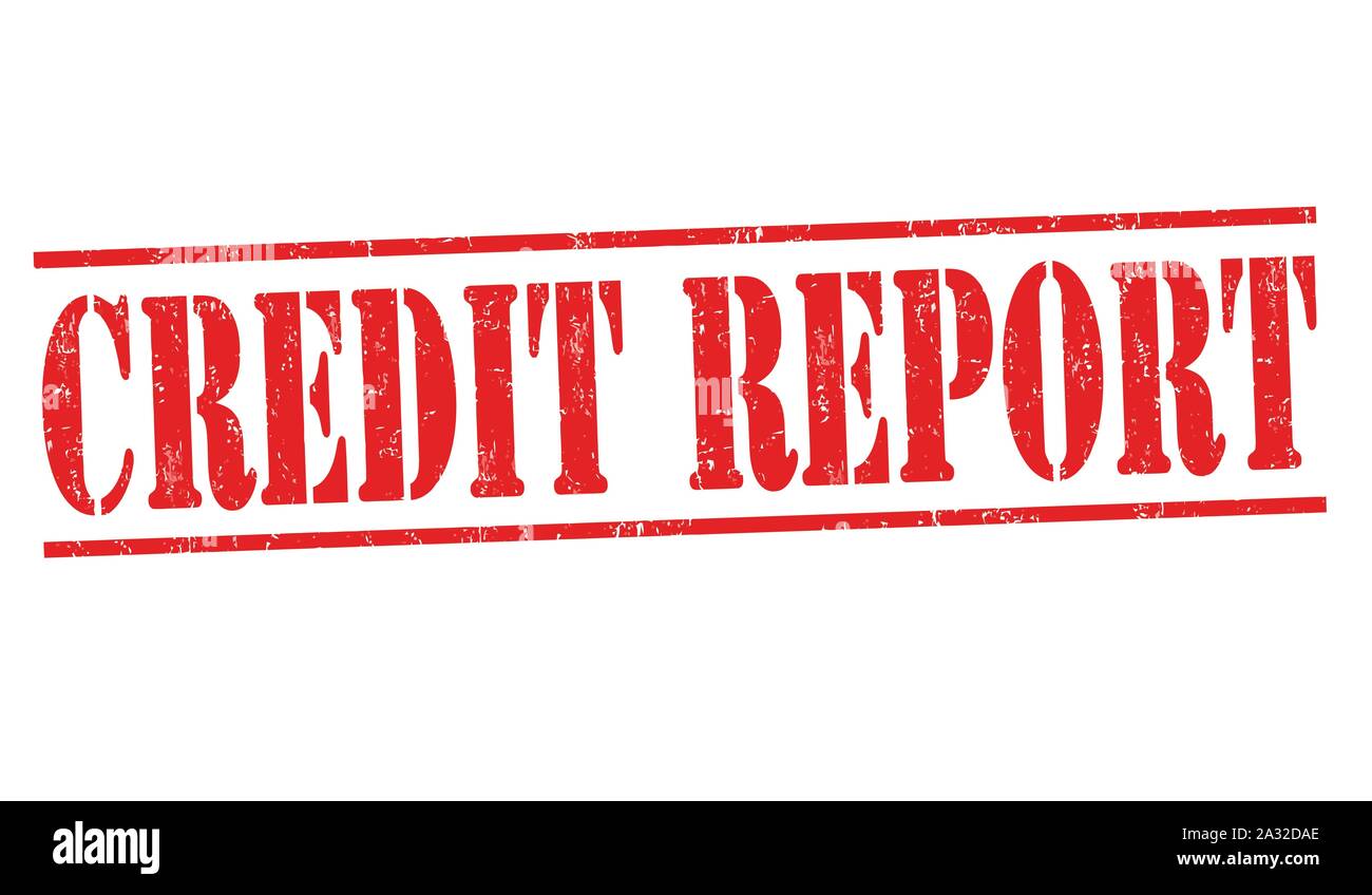 Credit report sign or stamp on white background, vector illustration ...