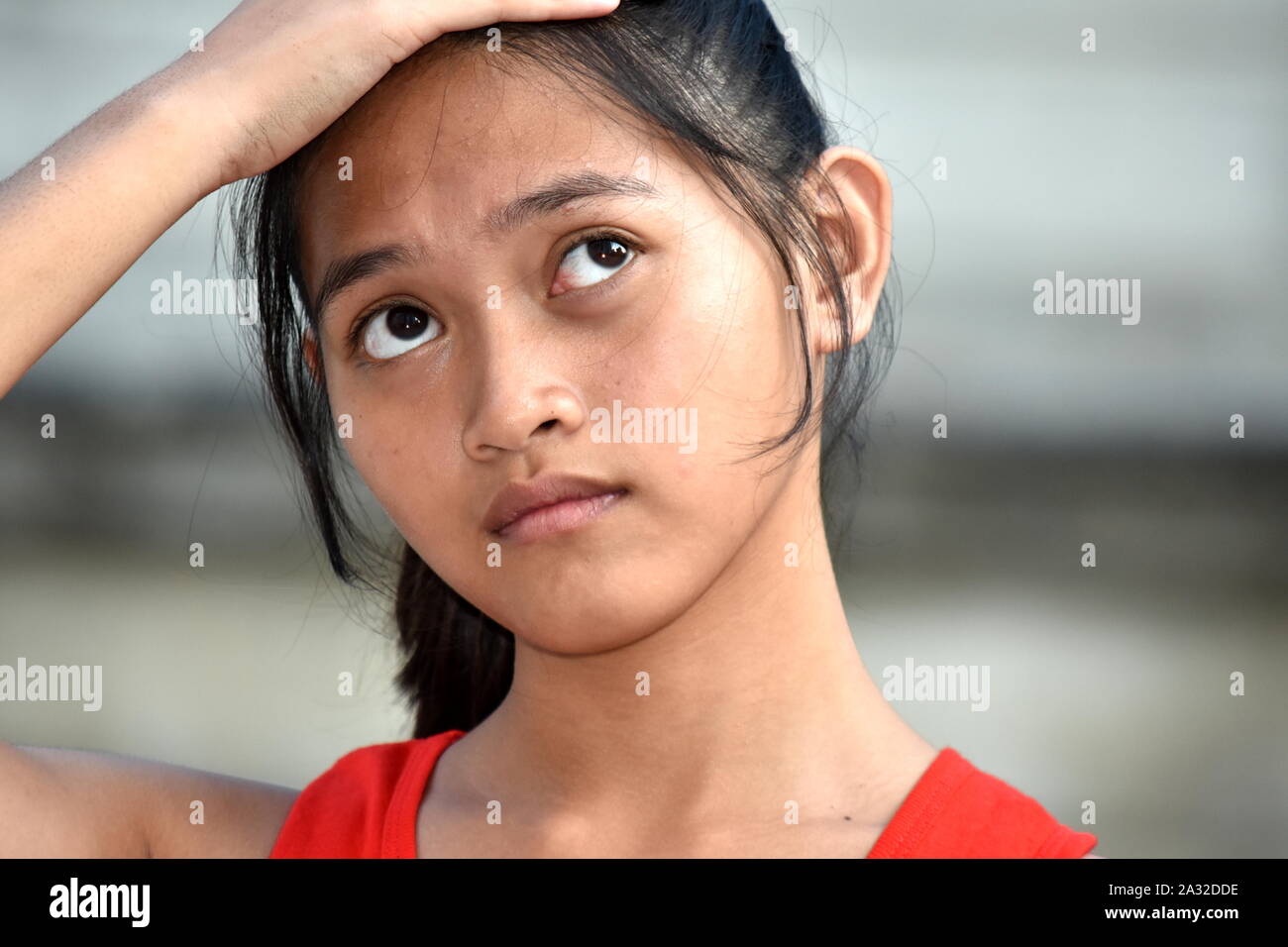 An A Female Memory Problems Stock Photo - Alamy