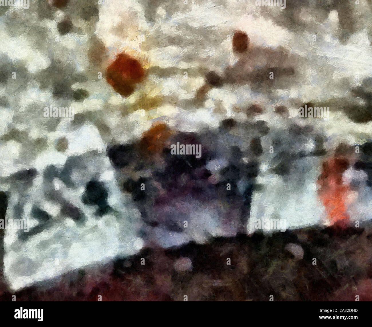 Original abstract painting at canvas. Mixed media pattern. Hand drawn ...