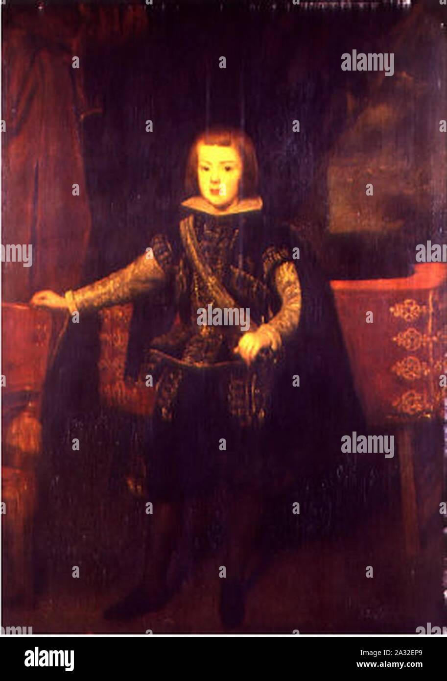 Estudio para un retrato del príncipe Baltasar Carlos Stock Photo - Alamy