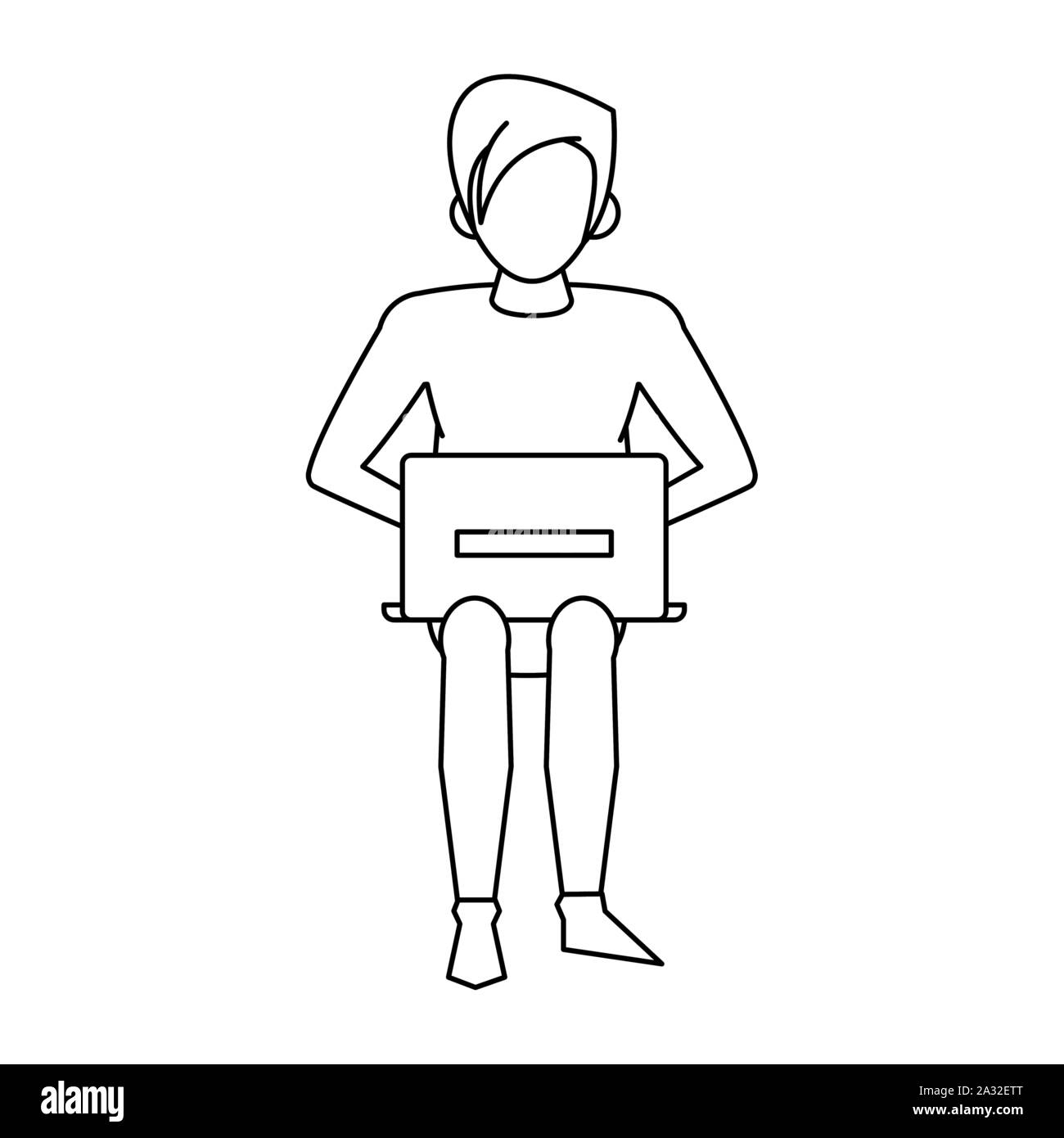 avatar man and technology design Stock Vector Image & Art - Alamy