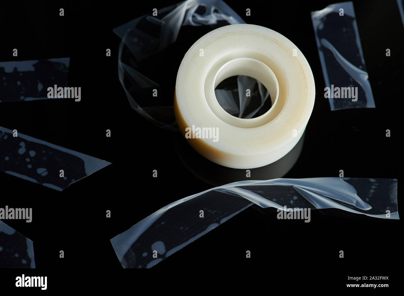 Transparent scotch roll theme. Fix with white tape background Stock ...