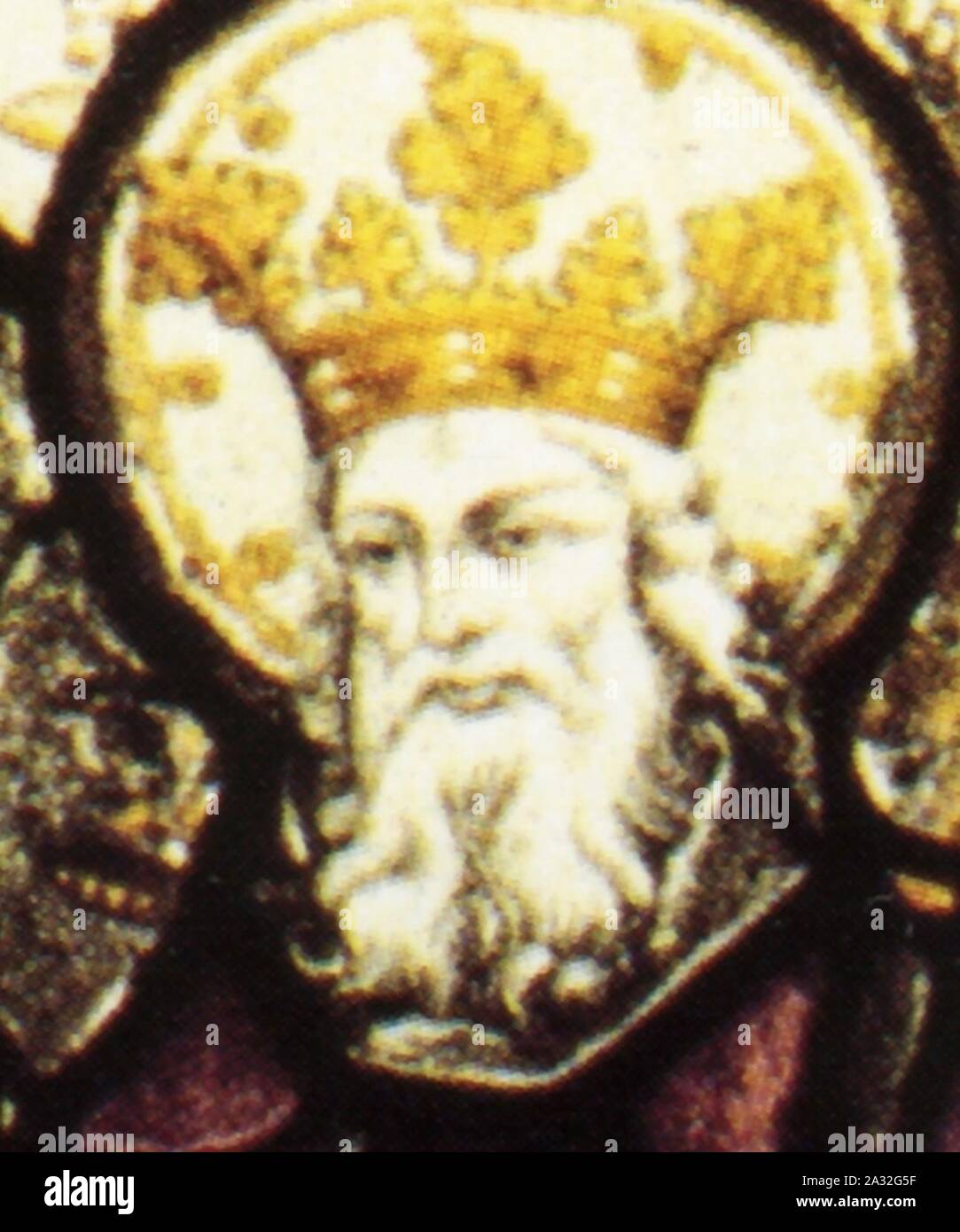 Ethelbert King of Kent from All Souls College Chapel detail Stock Photo ...