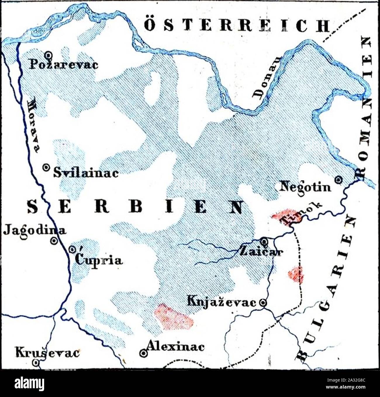 Ethnic groups in Easternmost Serbia, 1866 Stock Photo - Alamy
