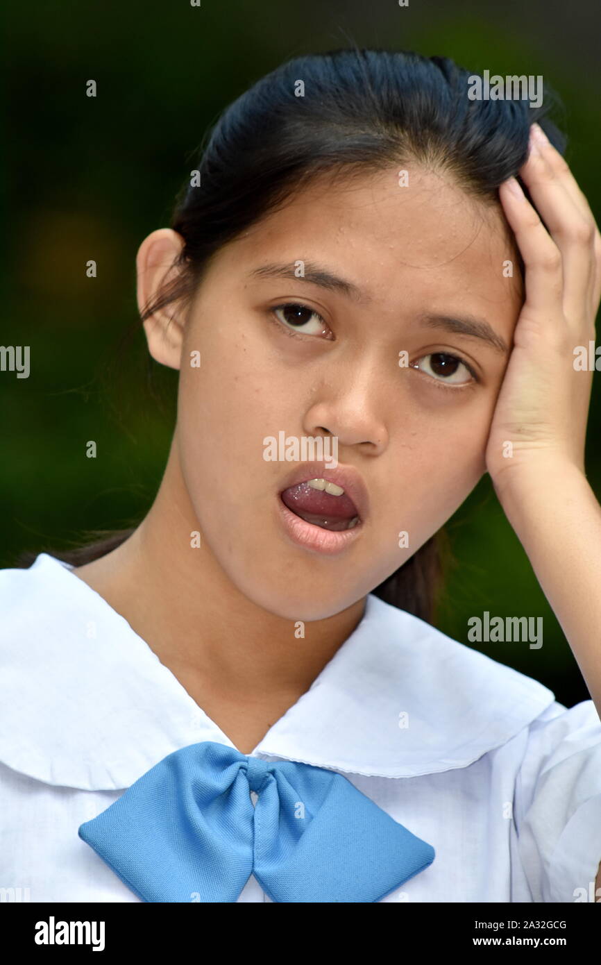 An A Confused Cute Person Stock Photo - Alamy