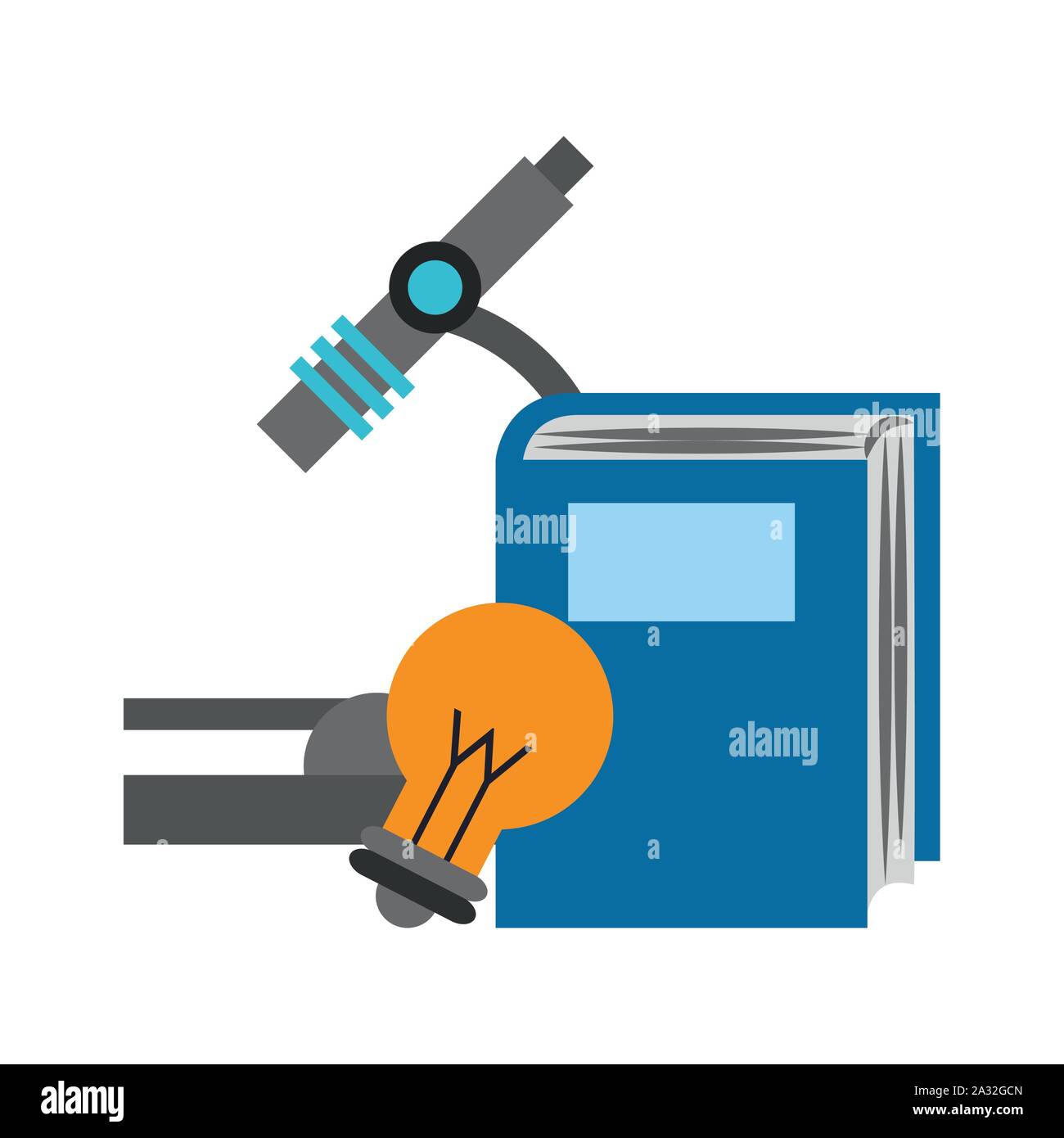 book and microscope design Stock Vector Image & Art - Alamy