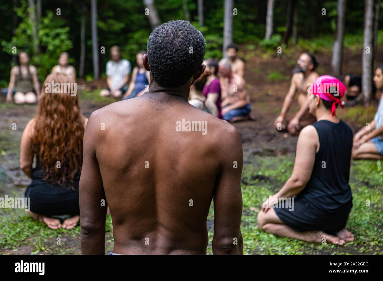 Diverse group people in prayer hi-res stock photography and images - Alamy