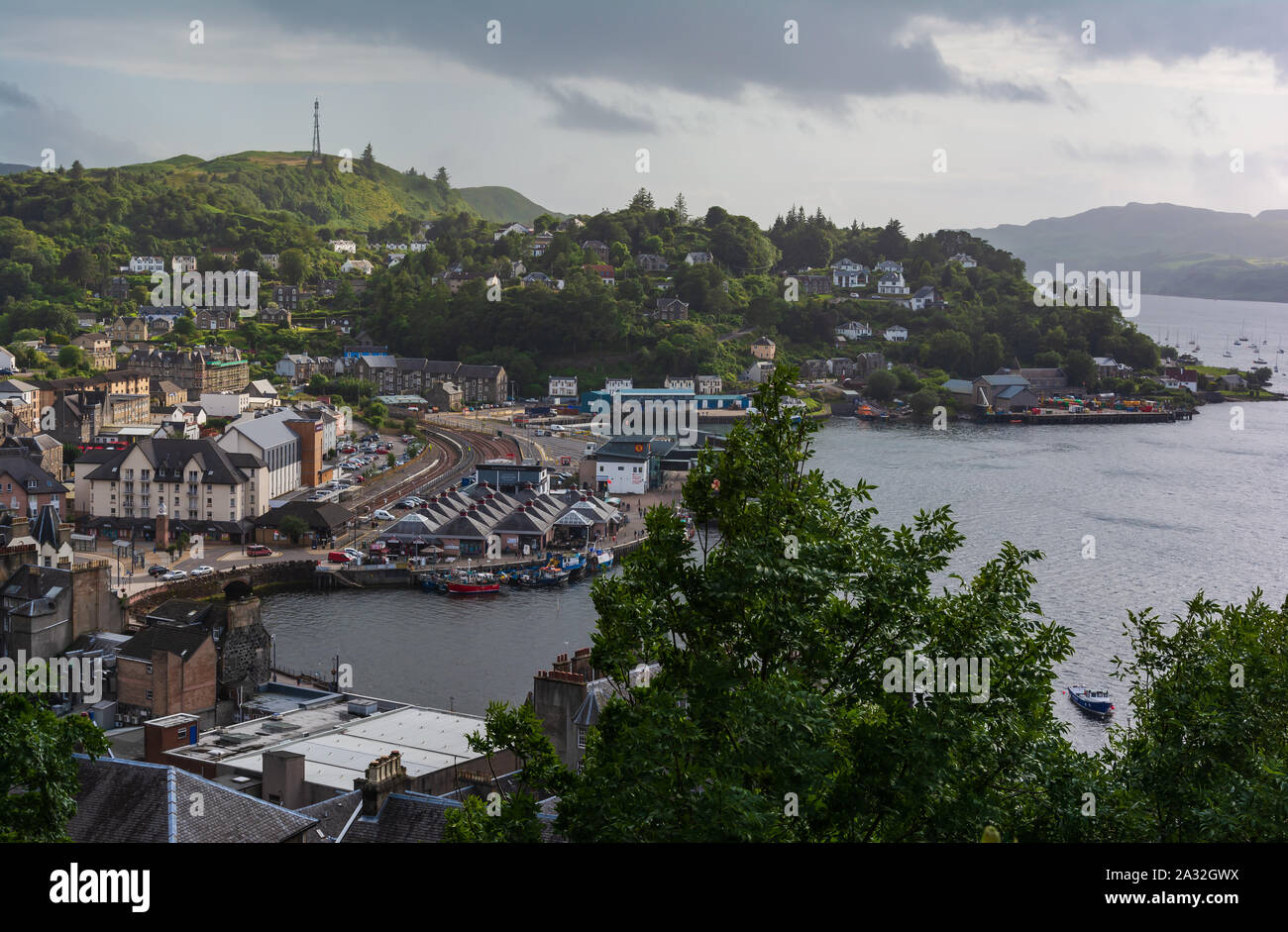 Aerial view oban hi-res stock photography and images - Alamy
