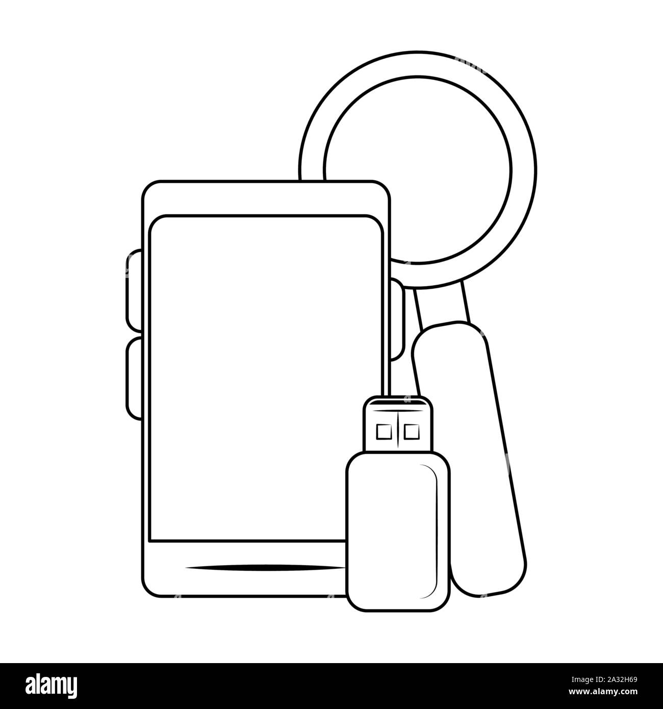 usb and smartphone design Stock Vector Image & Art - Alamy