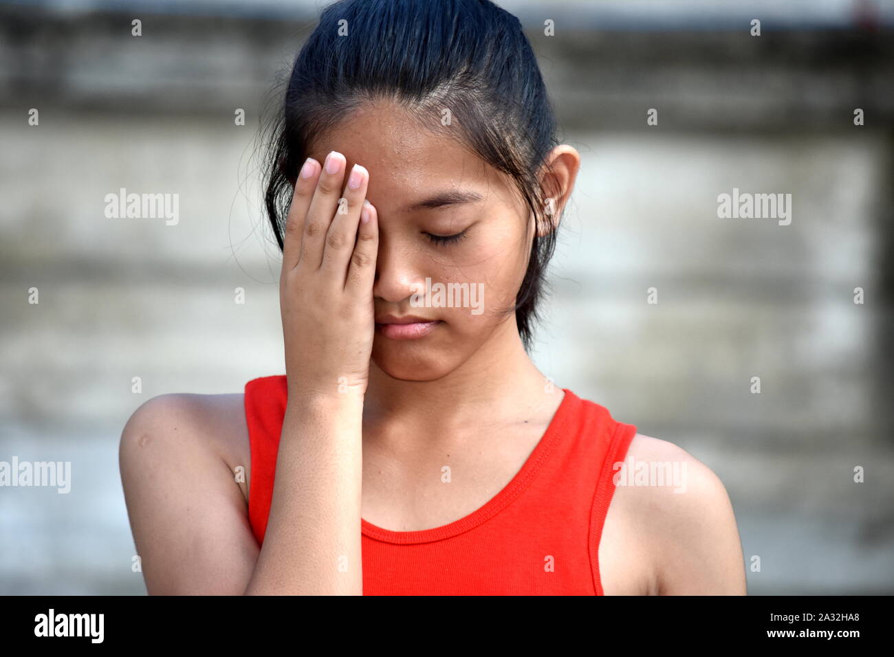 An A Failed Cute Female Stock Photo - Alamy