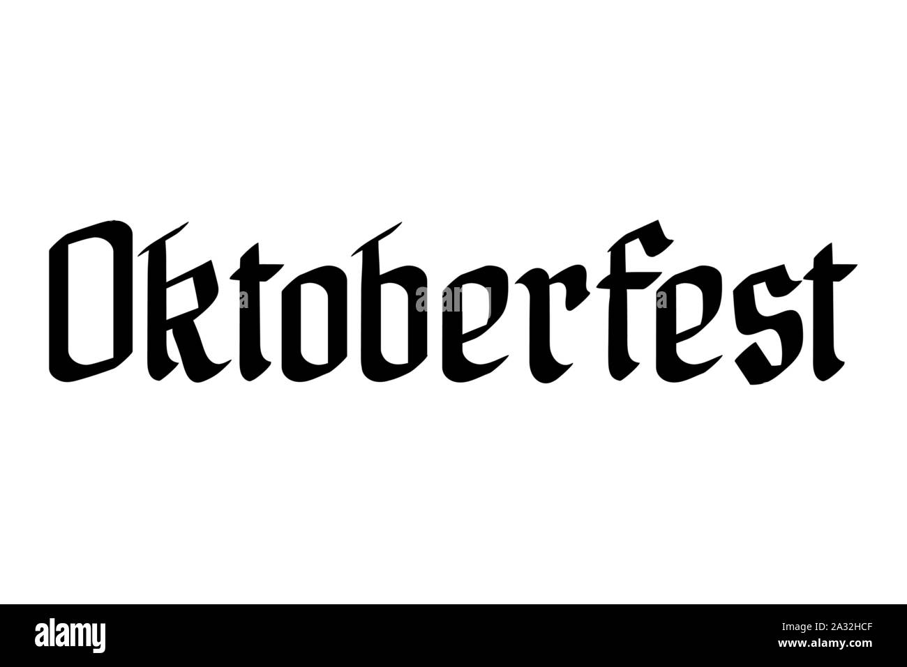 oktoberfest lettering calligraphy font icon Stock Vector Image & Art - Alamy