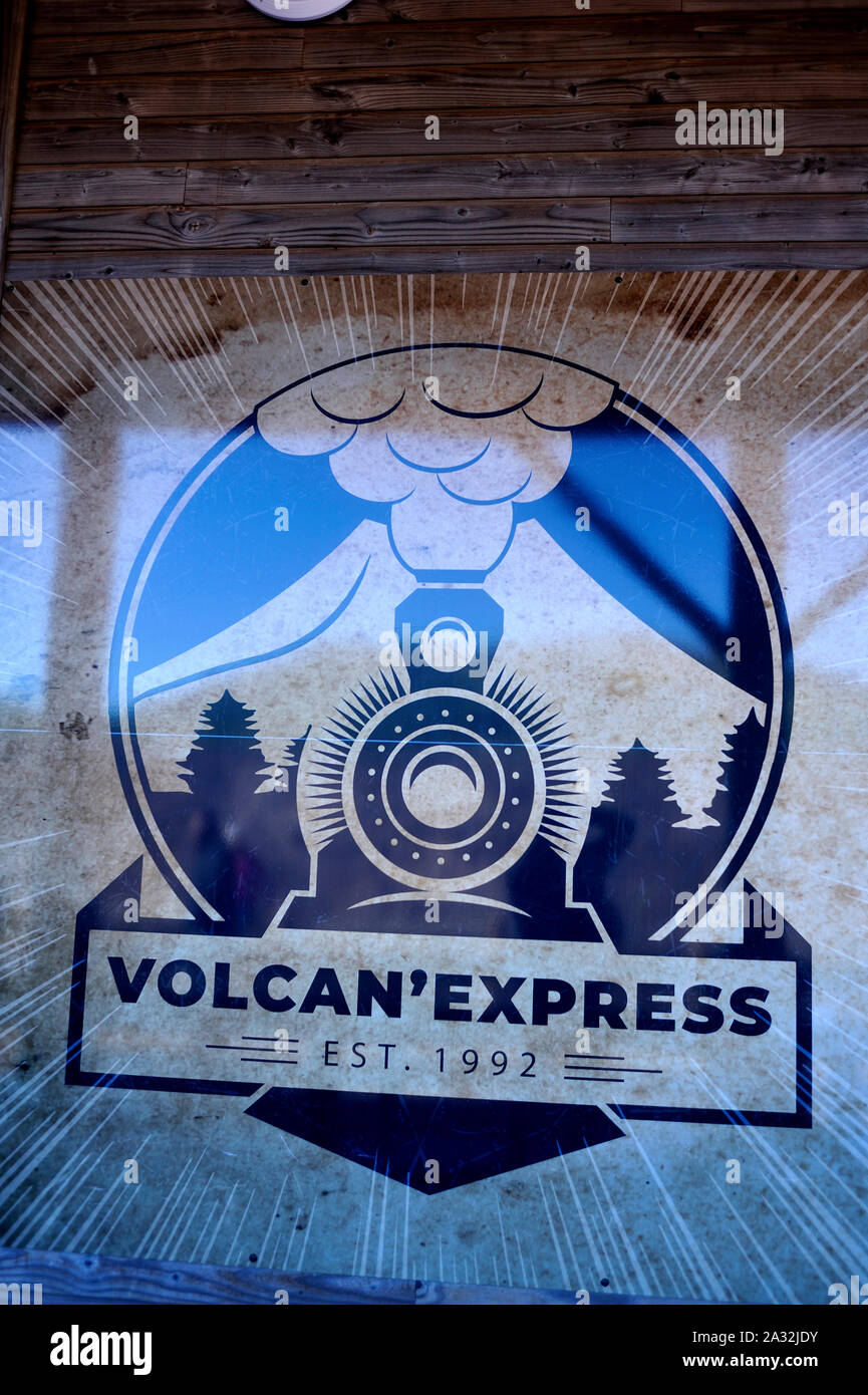 Interior of the crater of the Auvergne volcano of Lemptegy a realistic ...