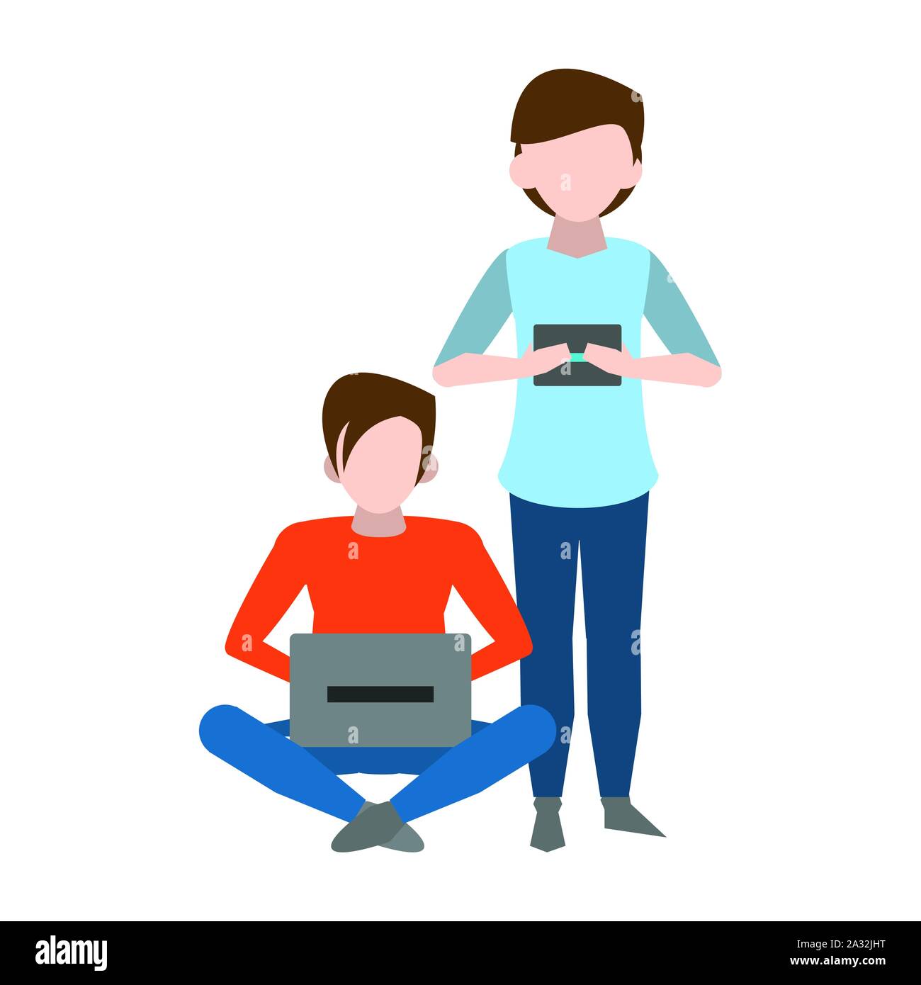 people and technology design Stock Vector Image & Art - Alamy