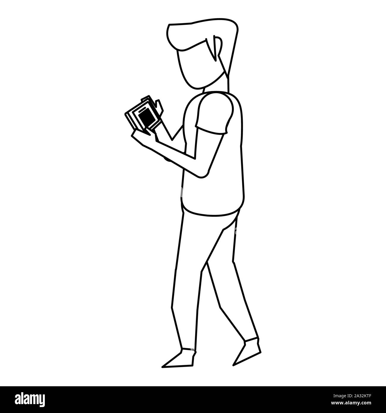 avatar man and technology design Stock Vector Image & Art - Alamy