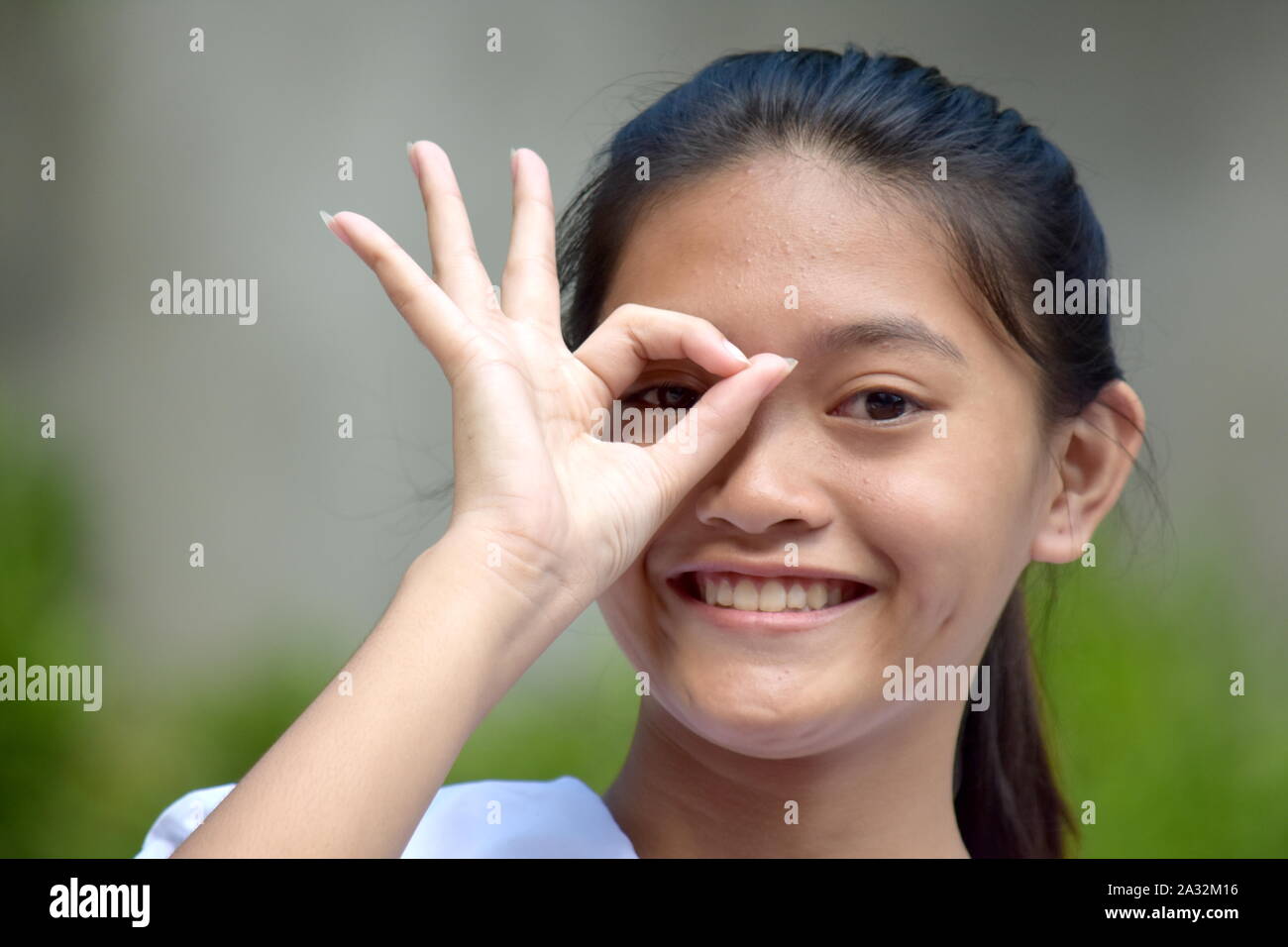An A Teenager Girl Searching Stock Photo - Alamy