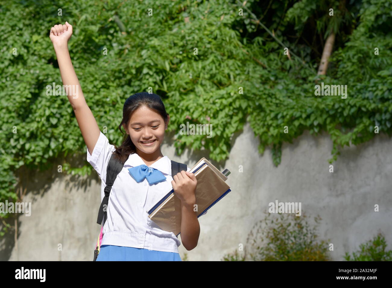 An A Winning Minority Girl Student Stock Photo - Alamy