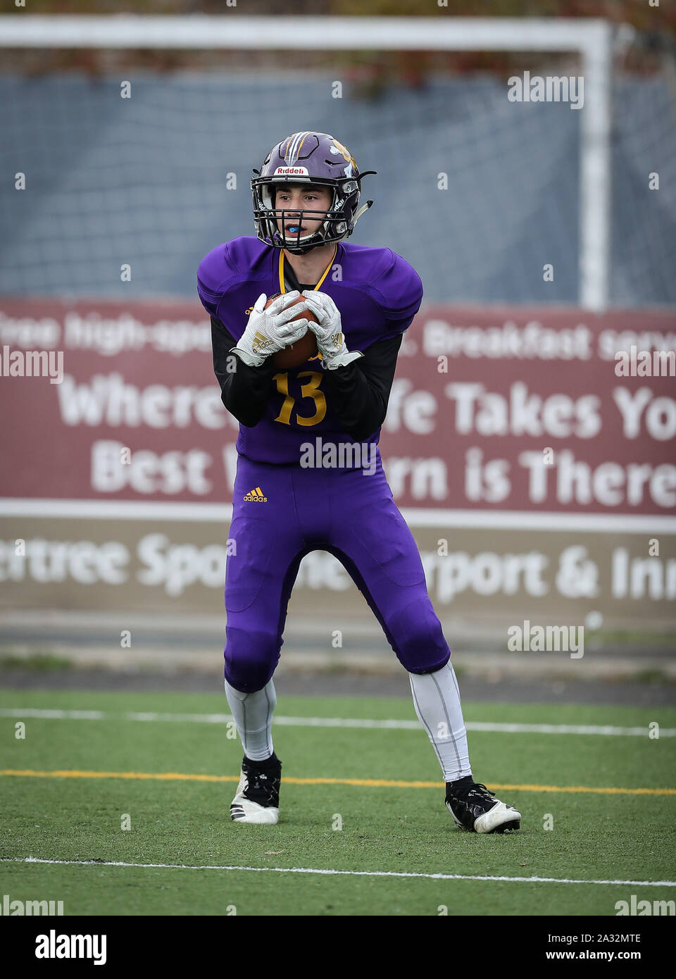 Football action with Tri-Cities Prep vs Rogers High School in Spokane ...