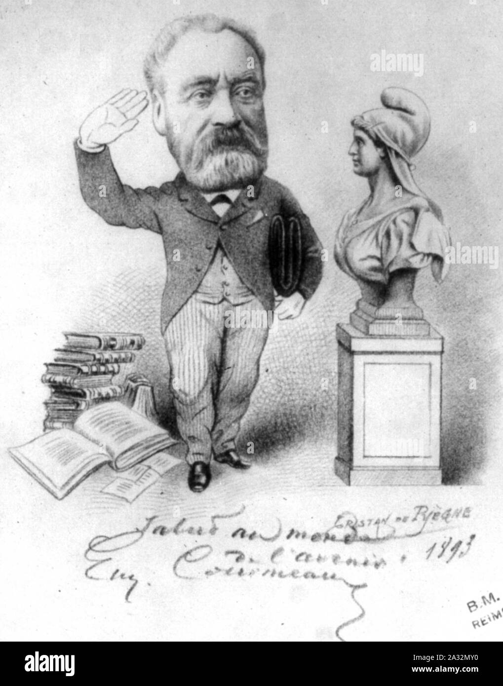 Eugene courmeaux par charles bosseux bm 116 Stock Photo - Alamy