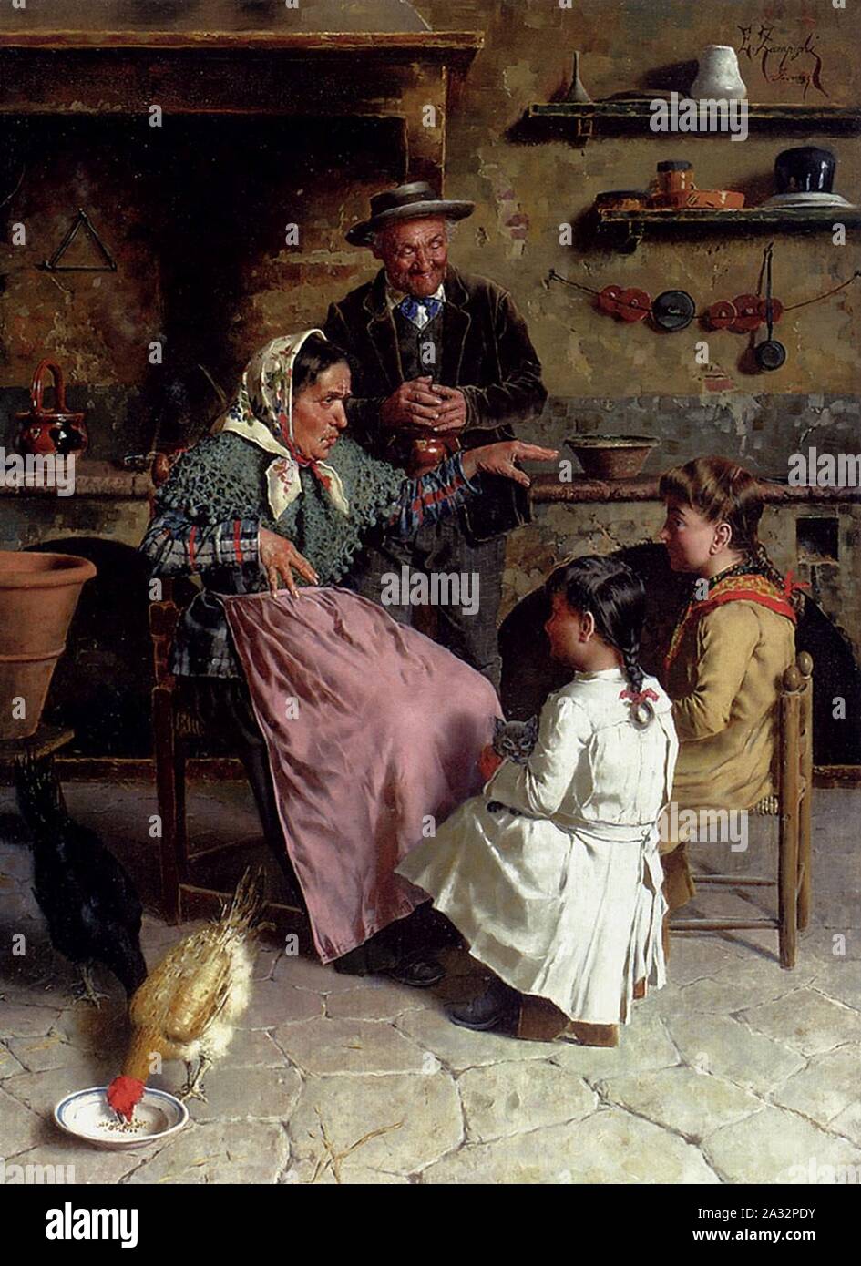 Eugenio Zampighi - A Captive Audience Stock Photo - Alamy