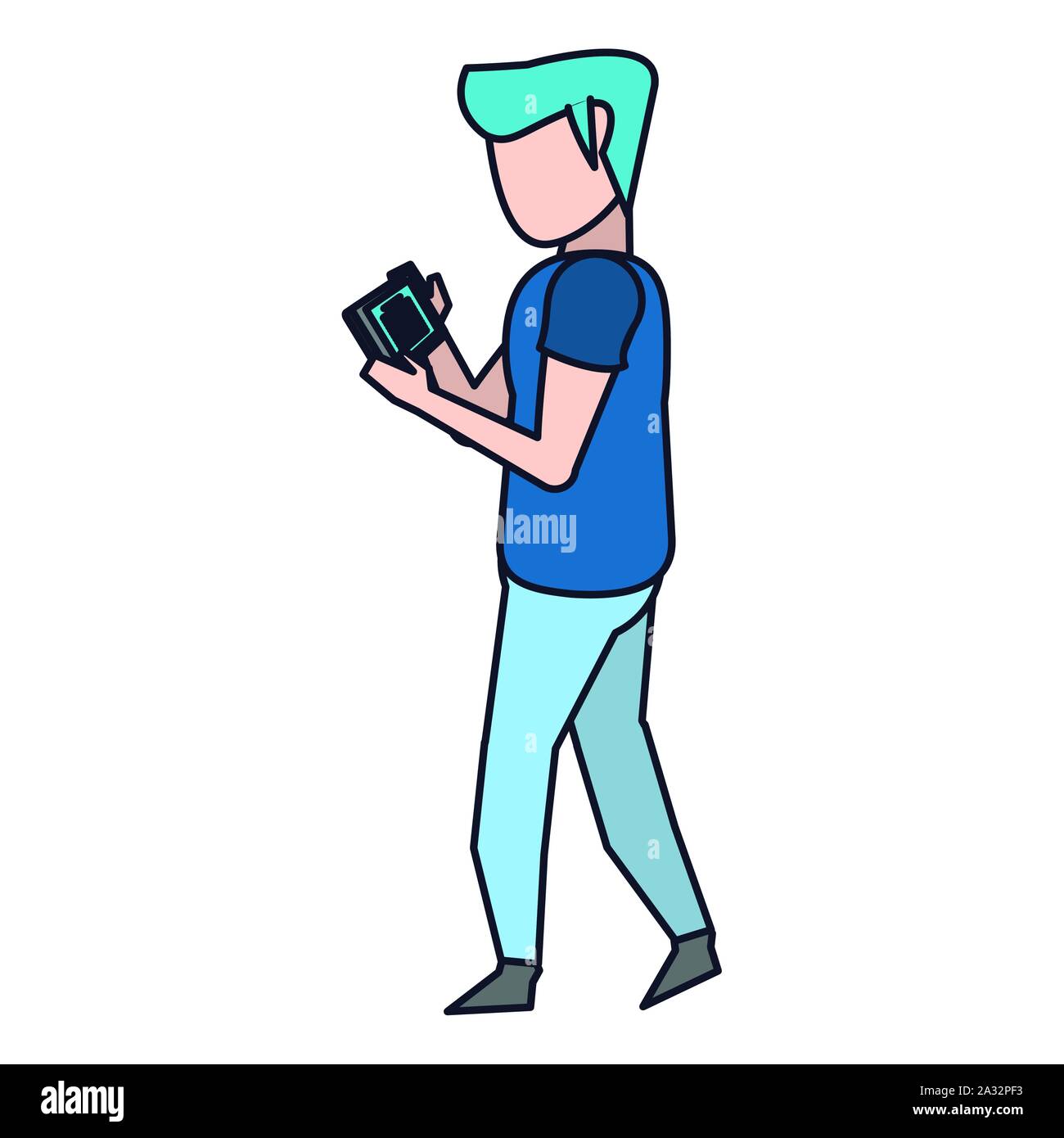 avatar man and technology design Stock Vector Image & Art - Alamy