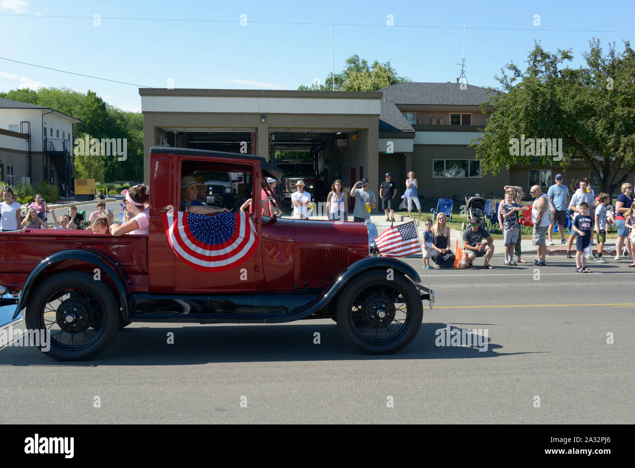 American flags, Float, July 4, Independence Day, 4th of July, Fourth of ...