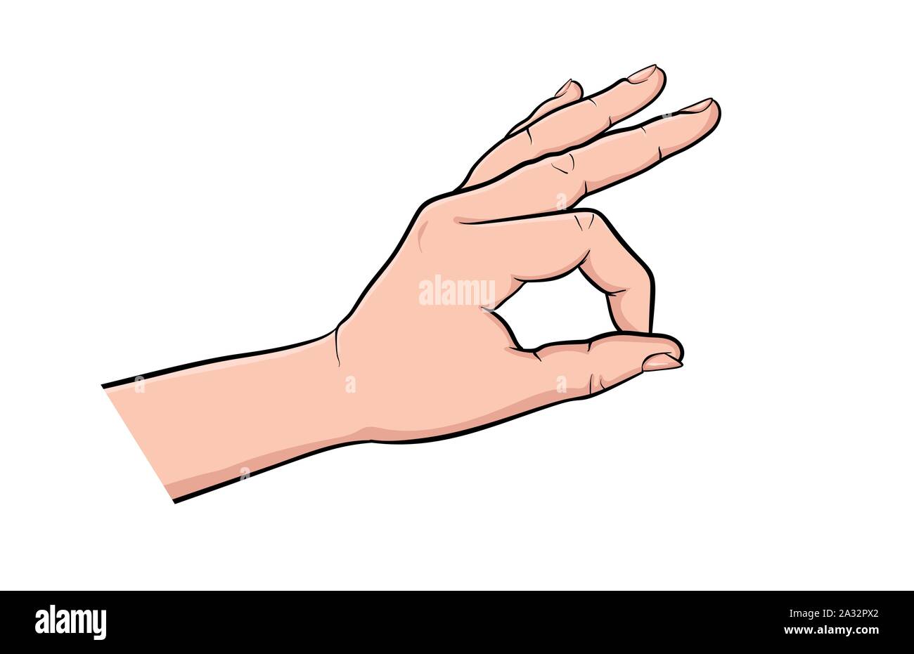 Hand gesture comic book pop art isolated Stock Vector Image & Art - Alamy
