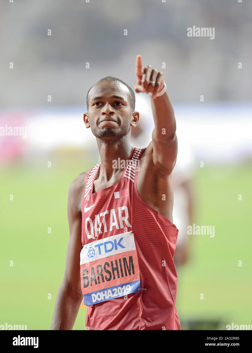 Mutaz Barshim (Qatar). High Jump Gold Medal. IAAF World Athletics ...