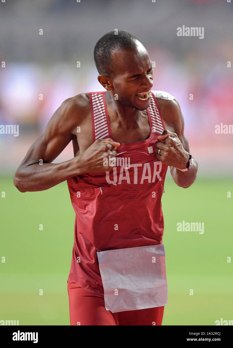 Mutaz Barshim (Qatar). High Jump Gold Medal. IAAF World Athletics ...